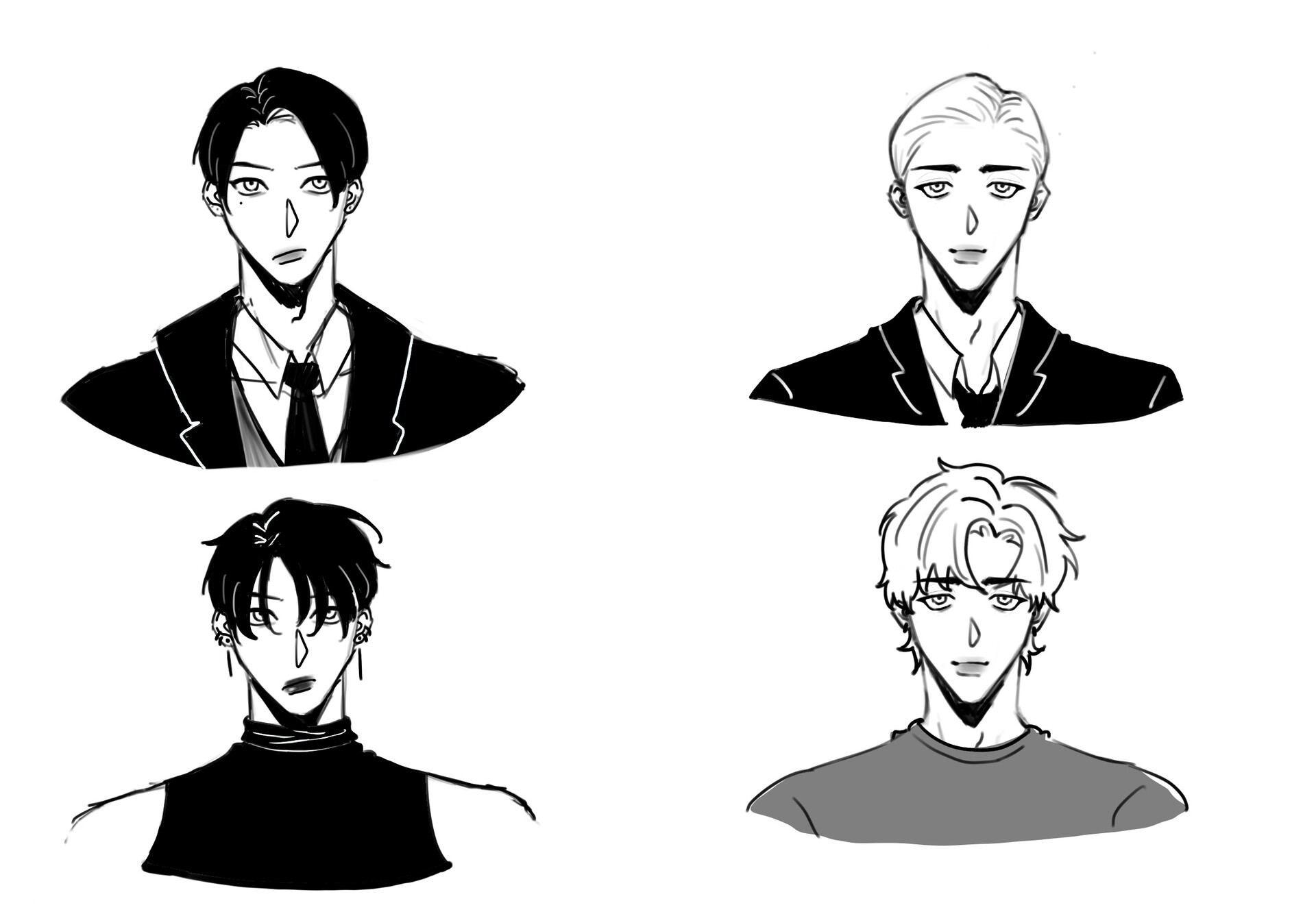 ArtStation - CEO husbands character sheet + gif