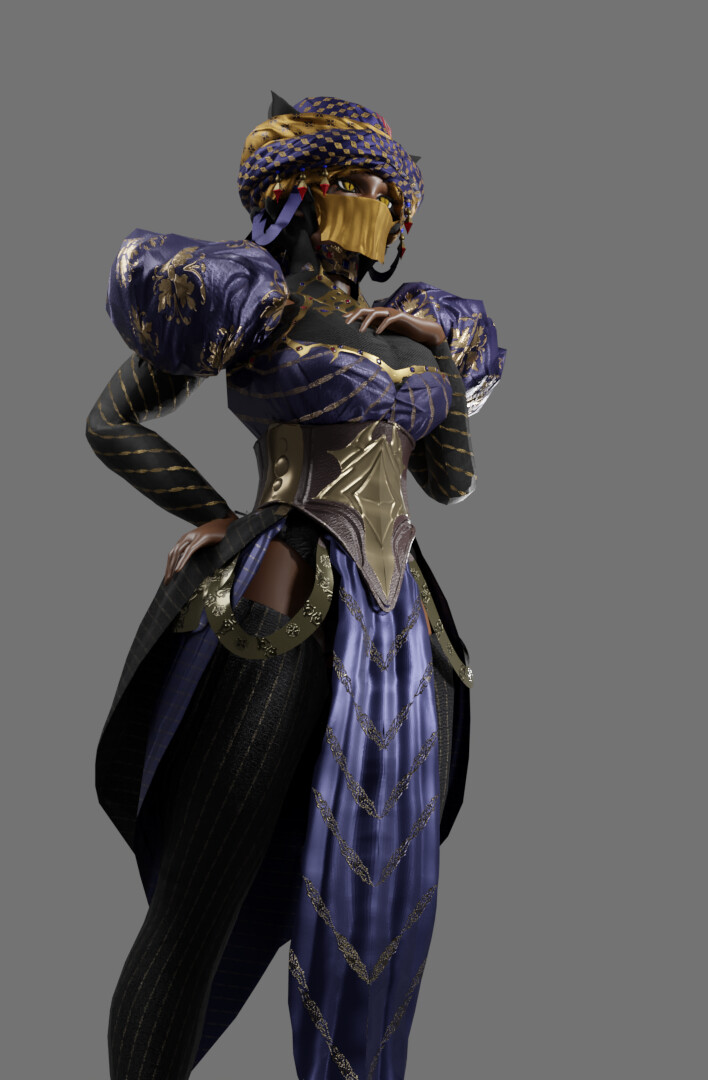 ArtStation - Yazia JINN HUNTER Character Art / Model