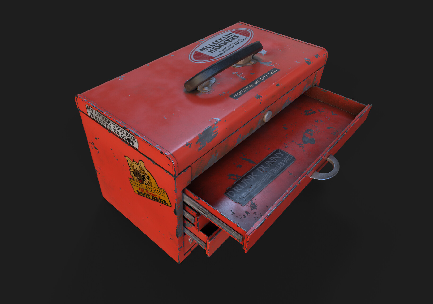 open tool box grounded