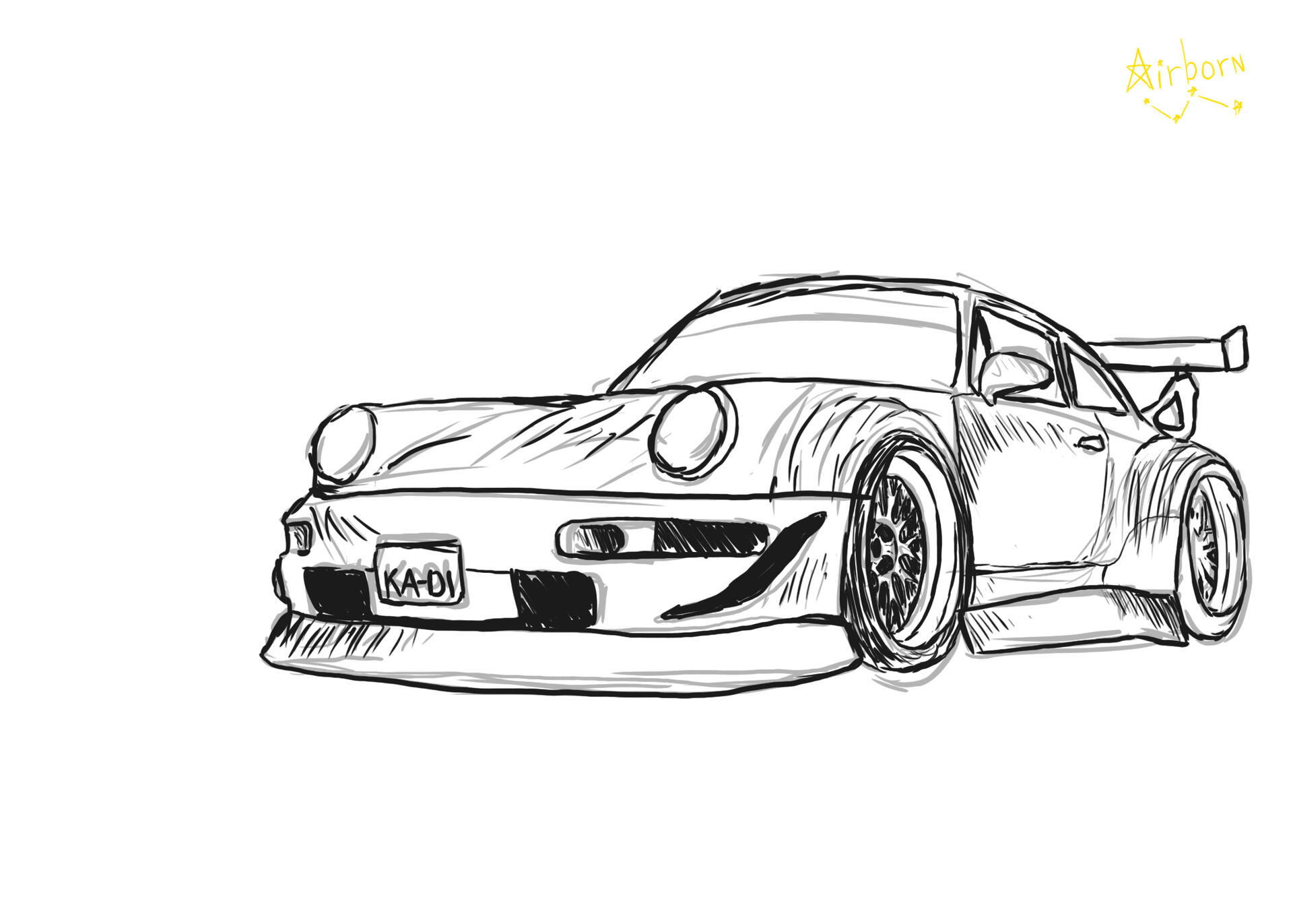 Porsche Tekening Tutorial