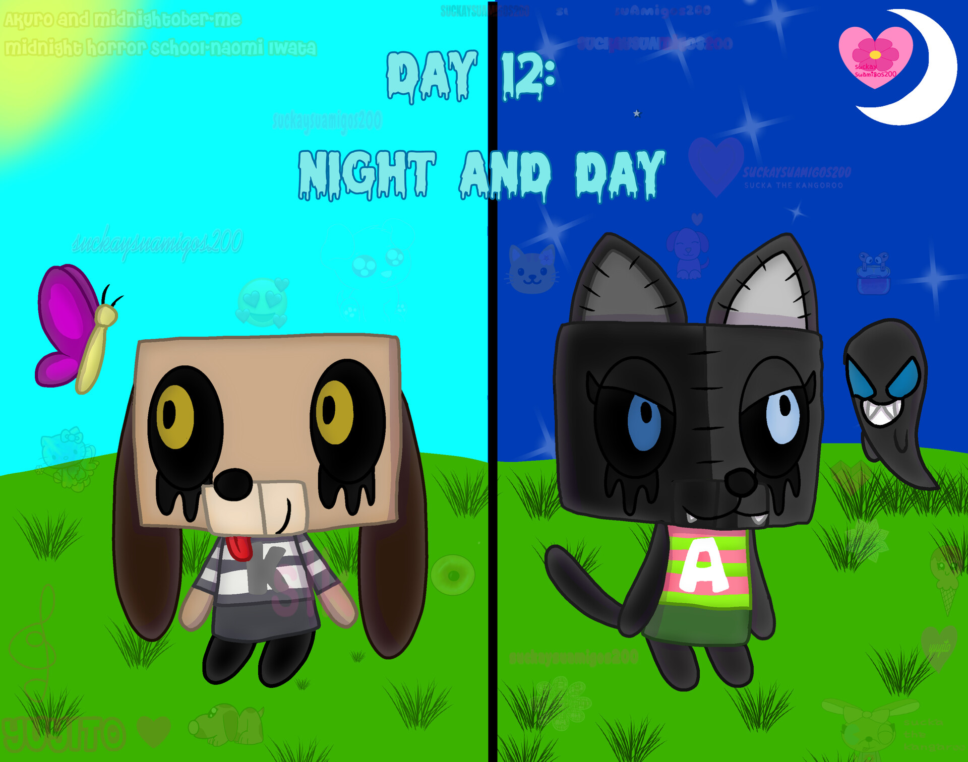 ArtStation - midnightober Day 12: night and day