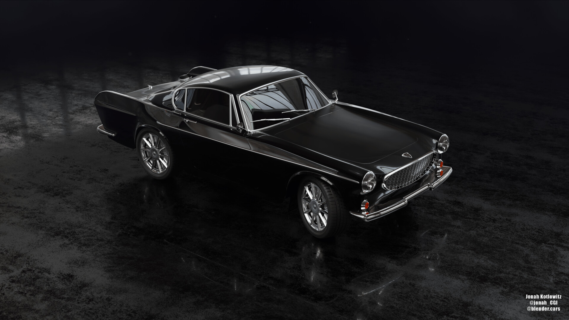 ArtStation - 1961 Volvo P1800 Model & Render