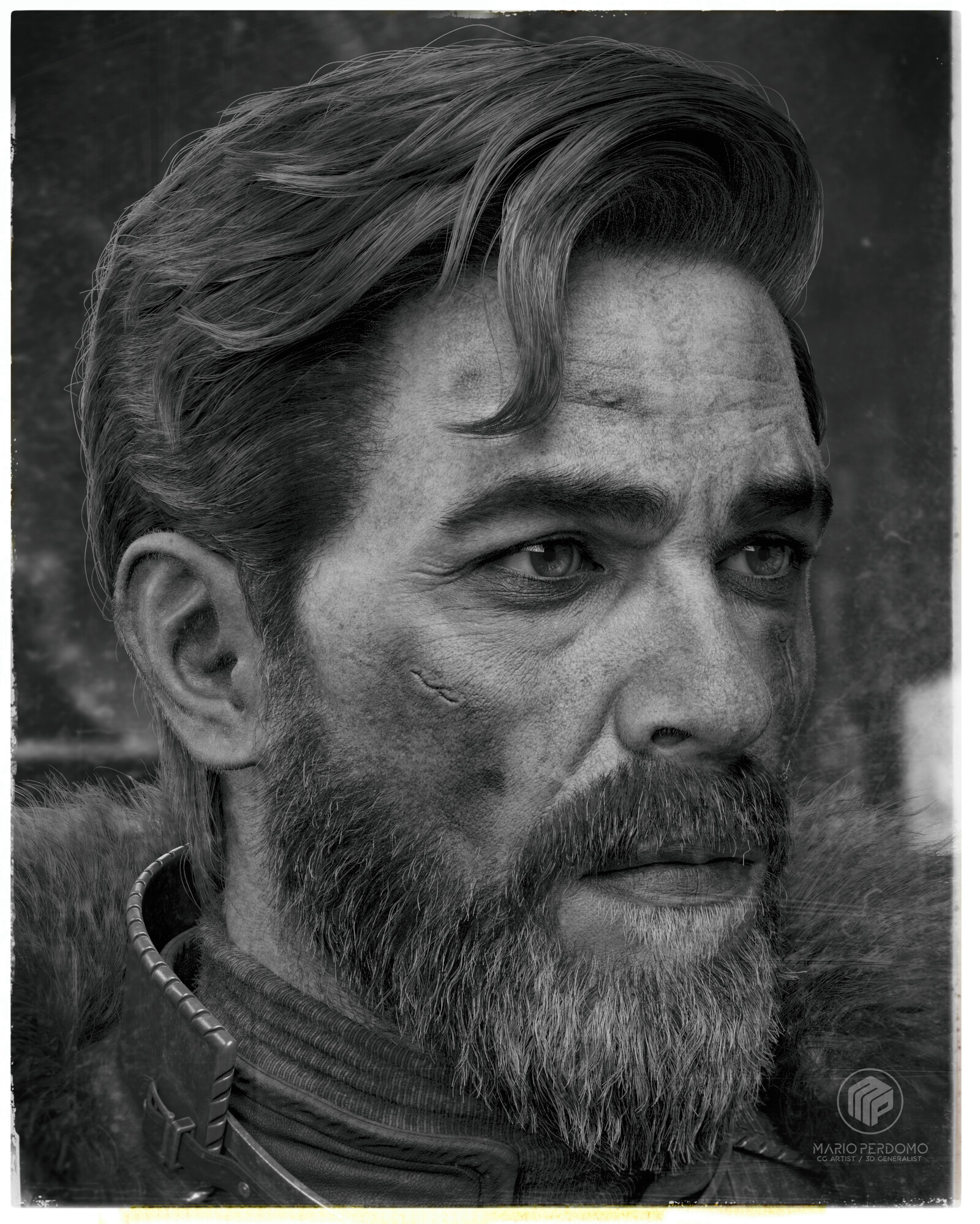 Mario Perdomo - Vagrant Knight Black and White Photo