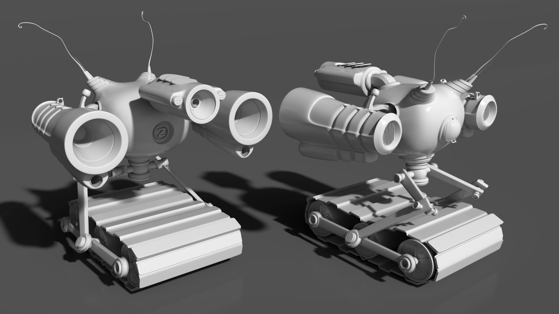 ArtStation - Robot Tank Model