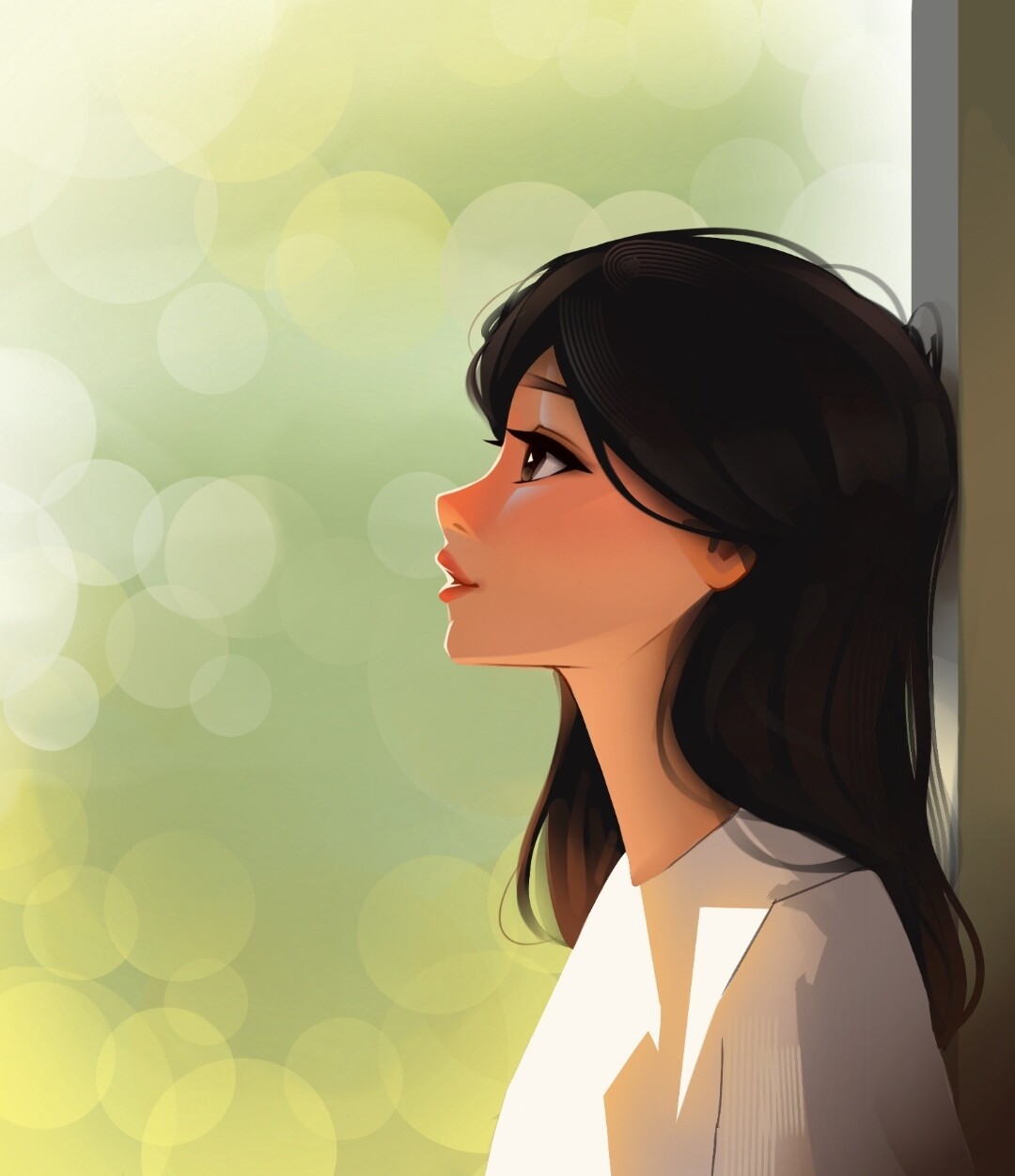ArtStation - Potrait with Bokeh Samdoesarts Artstyle
