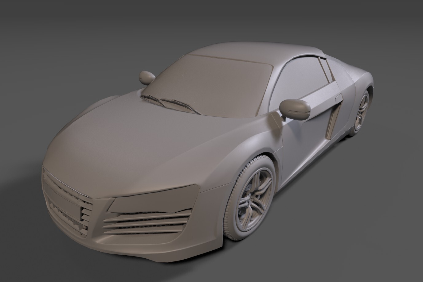 ArtStation - Audi R8 modeling work