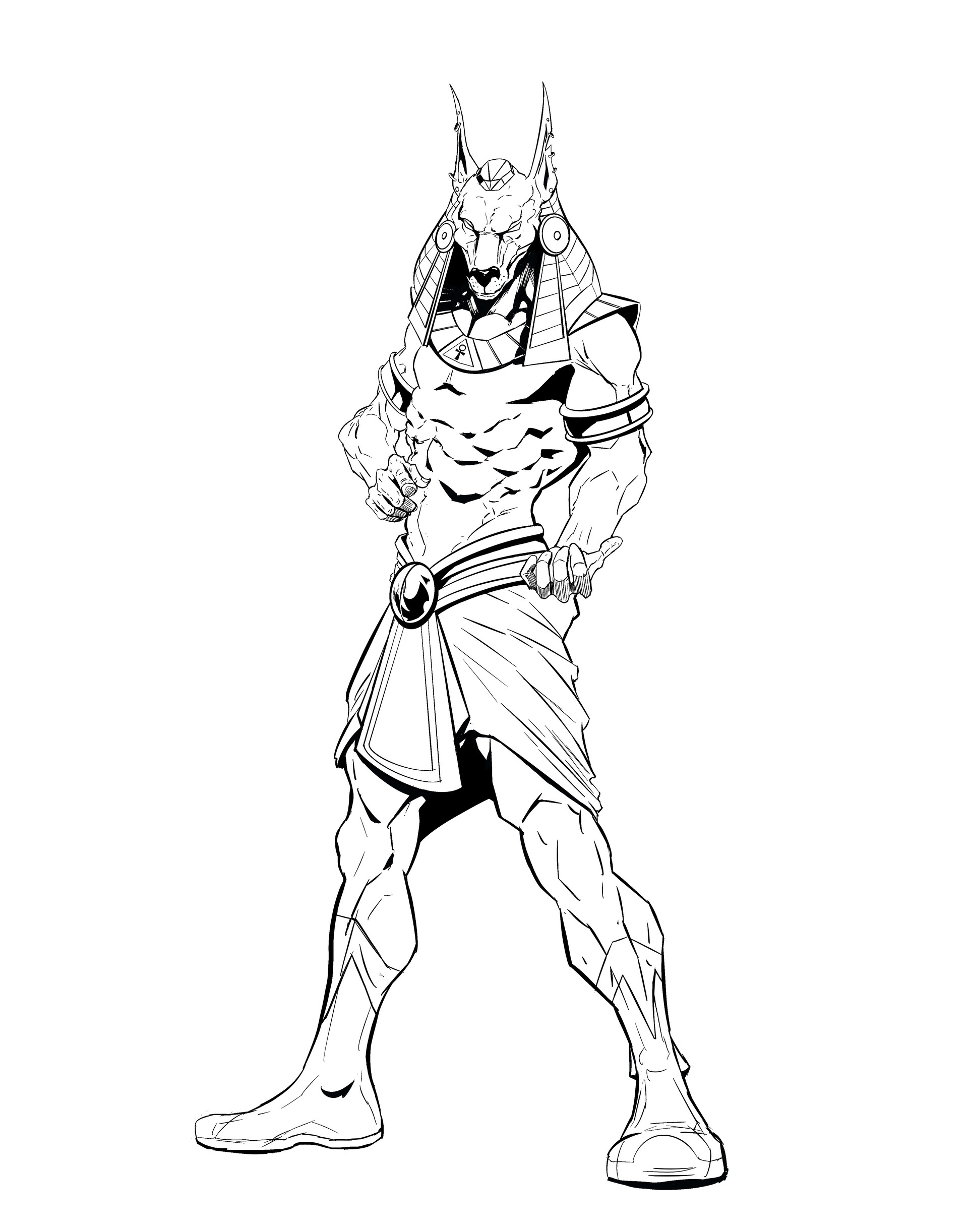 How To Draw Anubis Step By Step