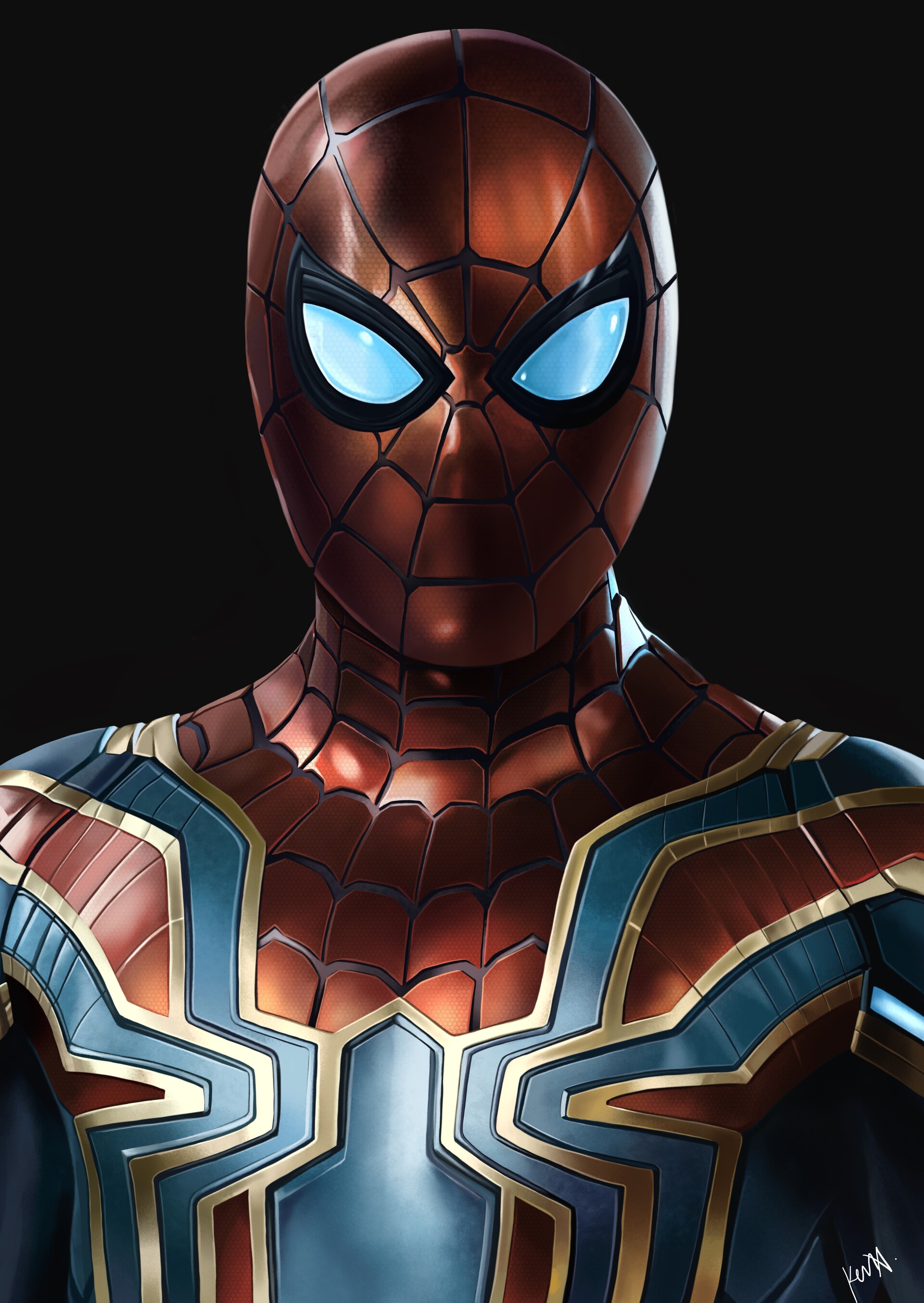 ArtStation - Iron Spider Metal Study