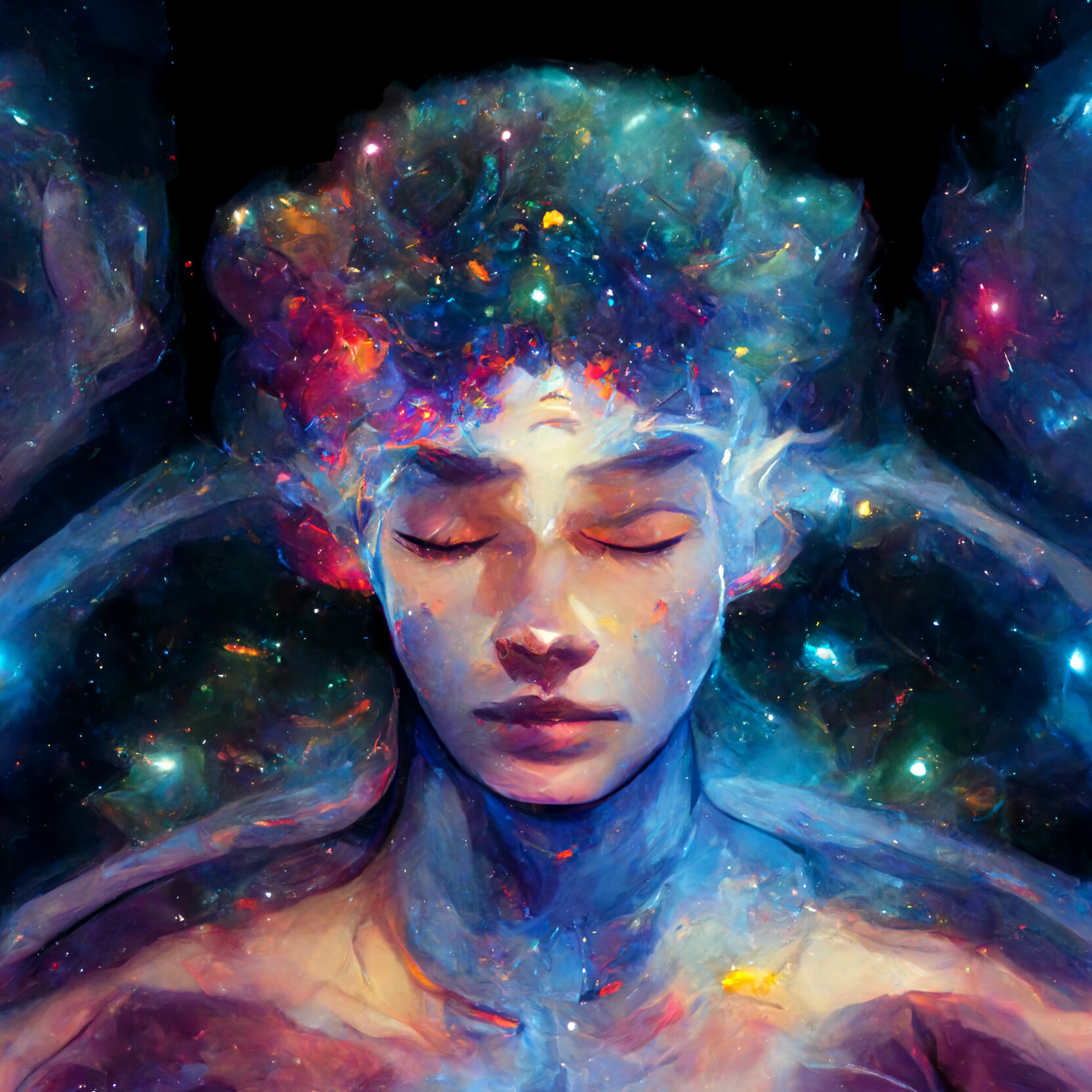 ArtStation - The mind is a galaxy within a galaxy, and vice versa. (AI ...