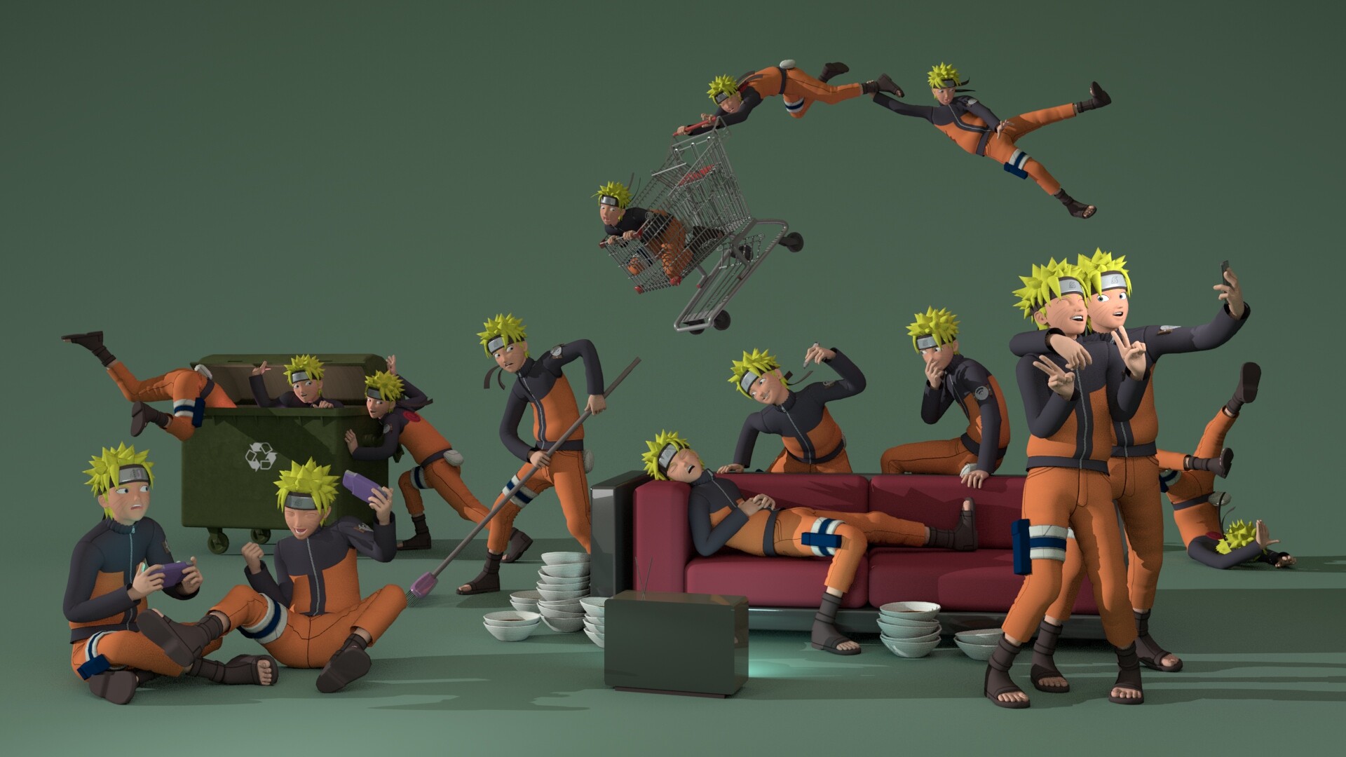 ArtStation - NARUTO'S CHAOTIC HANGOUT