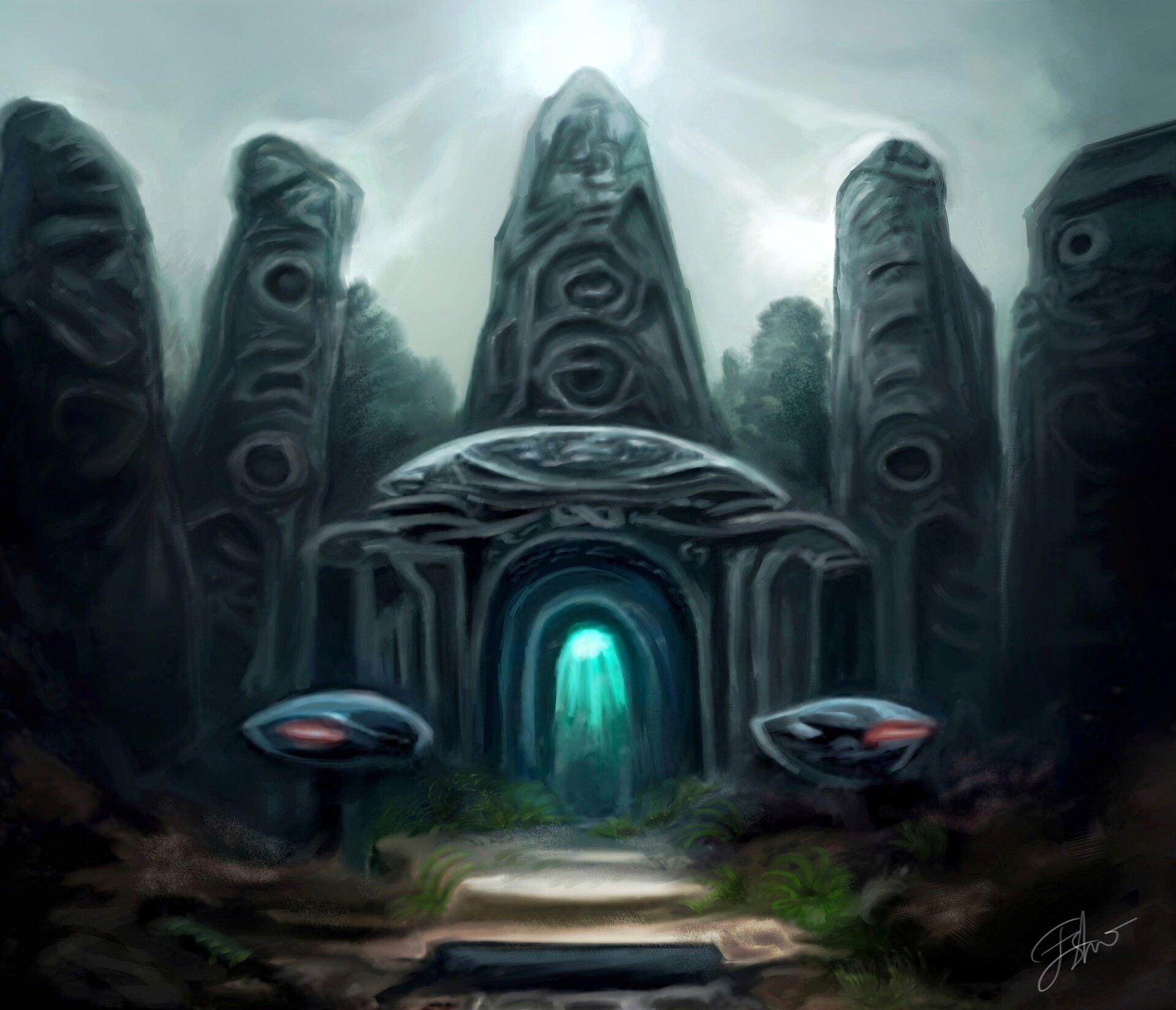 ArtStation - Ancient alien temple