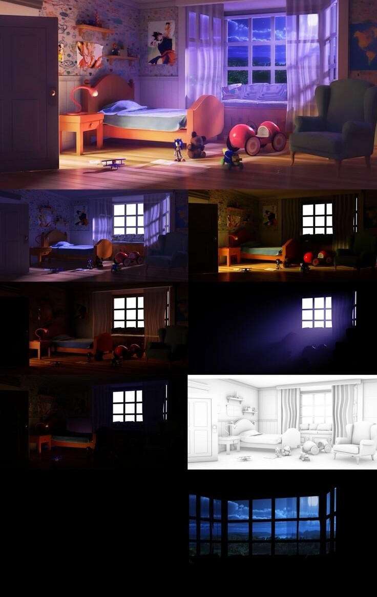 ArtStation - Bedroom Night