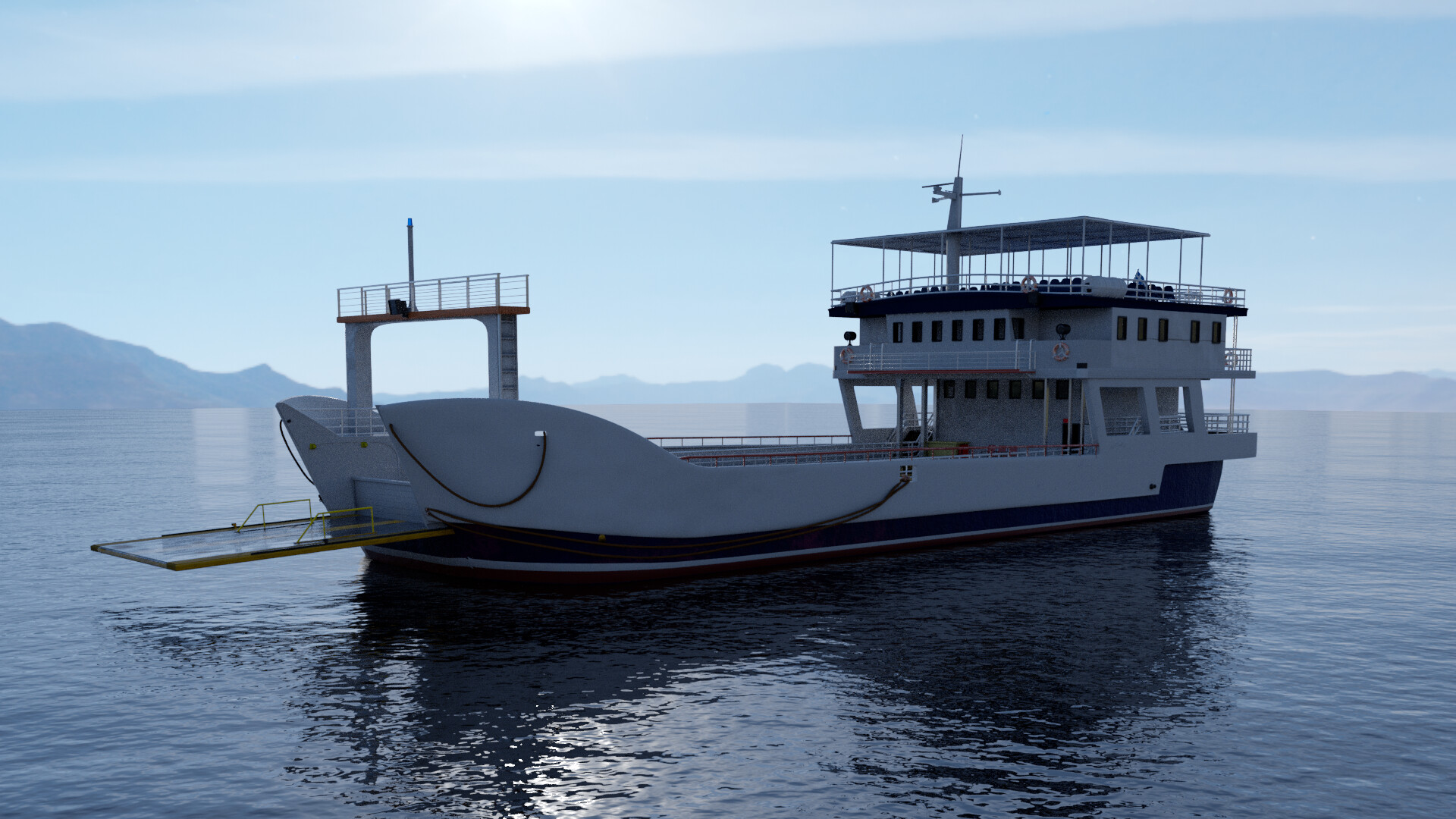 themisfragg - Greek Ferry boat 3D Model