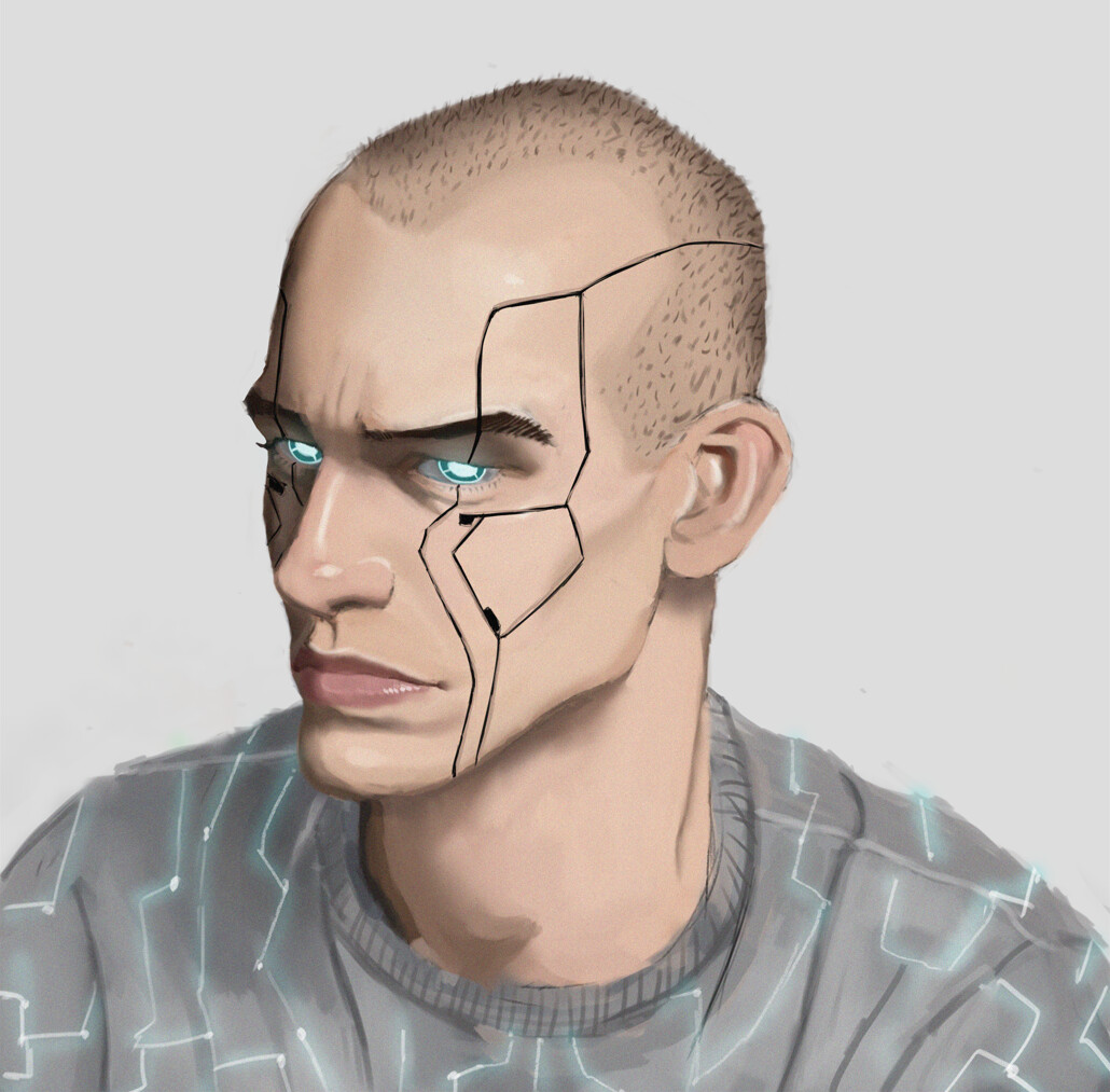 ArtStation - Cyberpunk looking dude