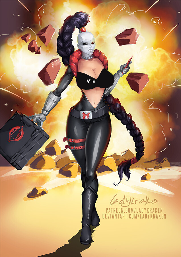 ArtStation - Fem Destro Pin Up - Commission