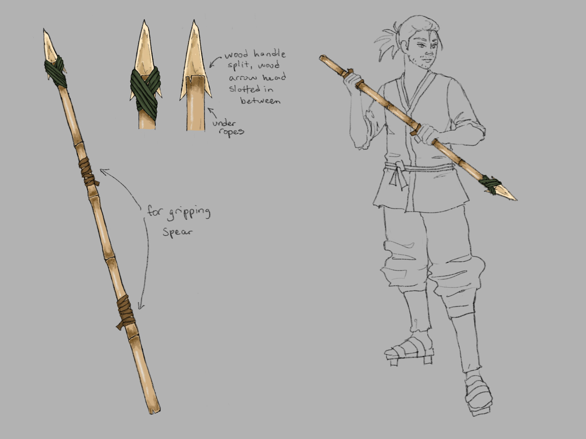 ArtStation - Handmade Spear Prop Concepts