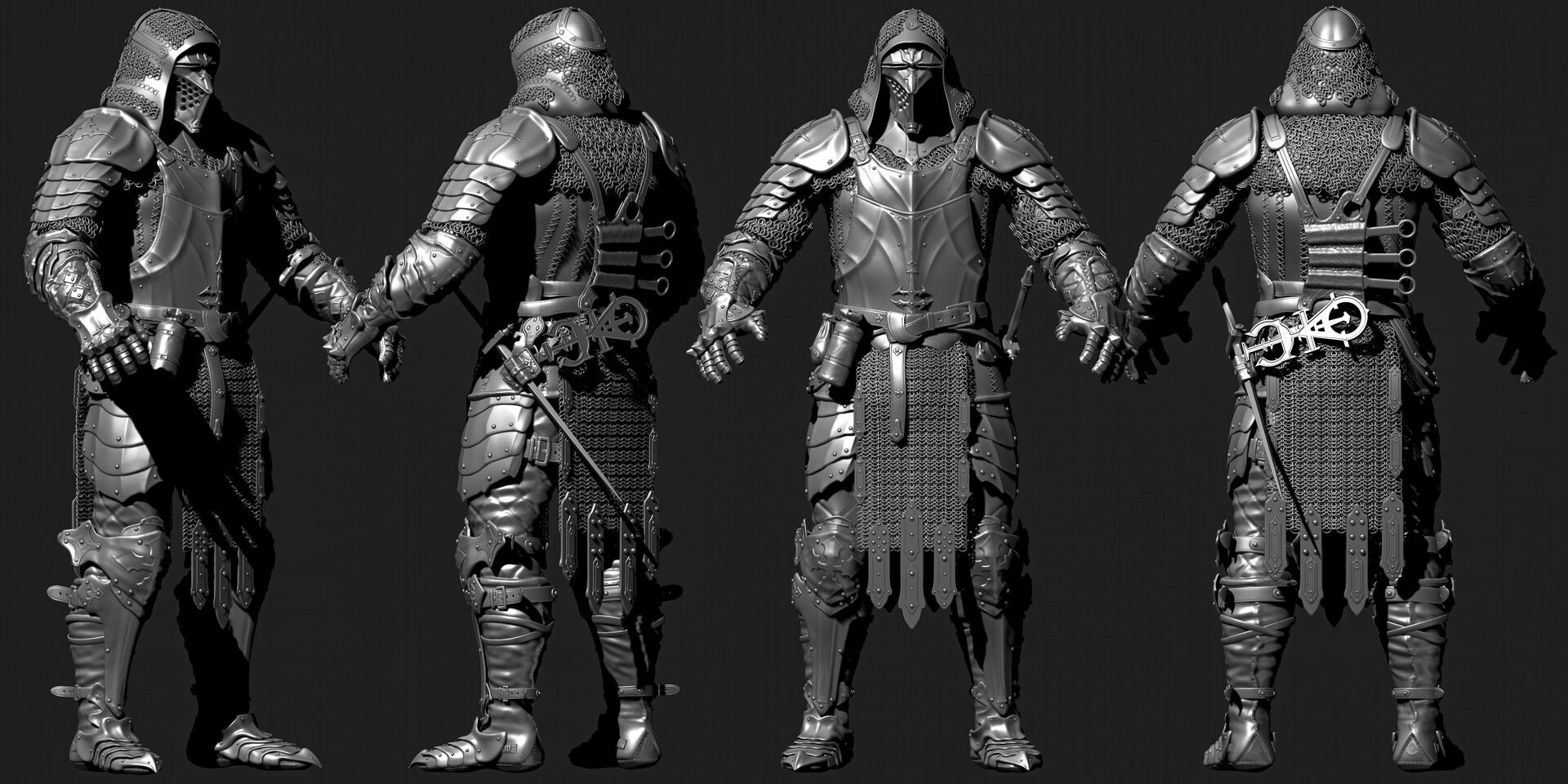 ArtStation - Mortal Shell Hadern Study Sculpt (original by Vitaly Bulgarov)