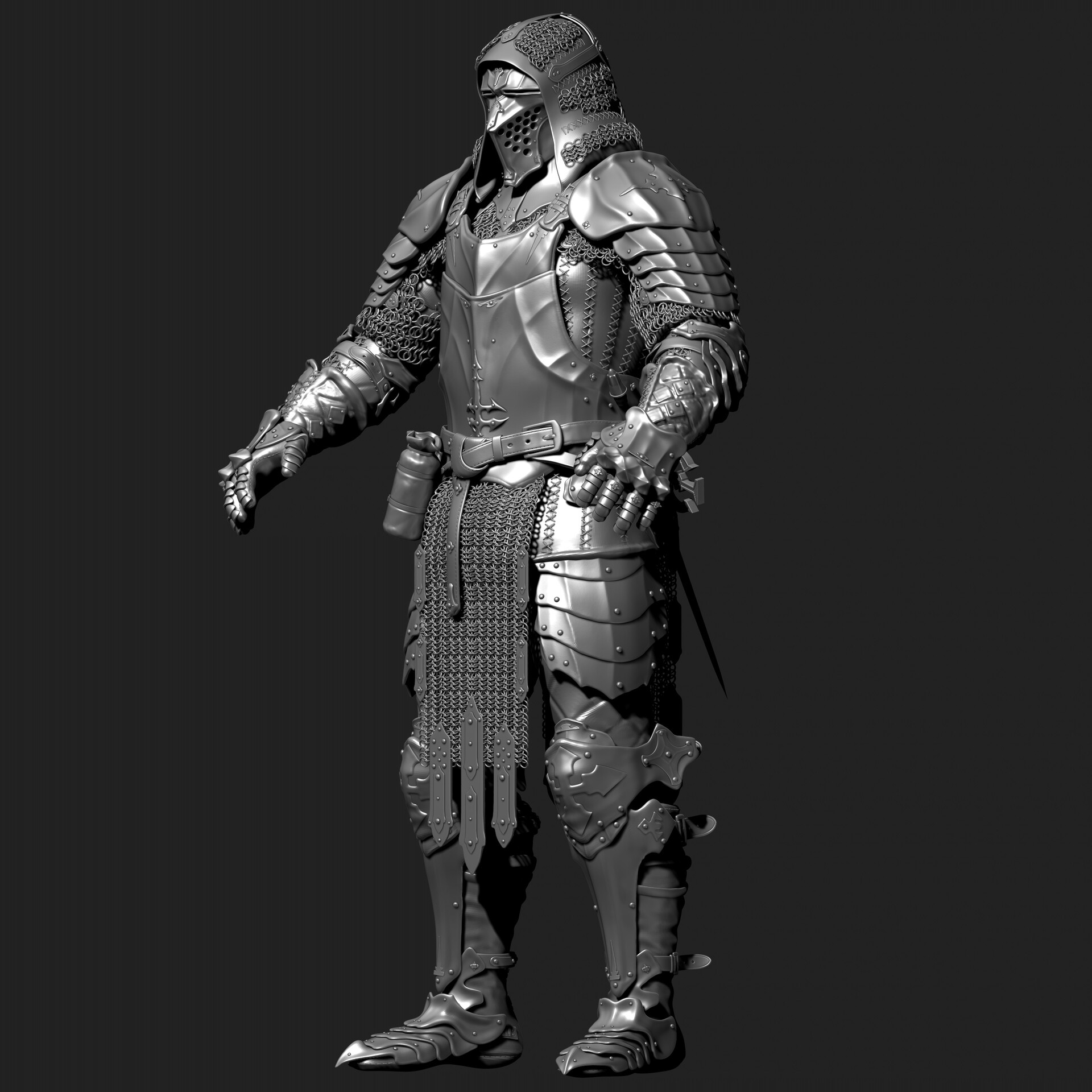 Ten Fau - Mortal Shell Hadern Study Sculpt (original by Vitaly Bulgarov)