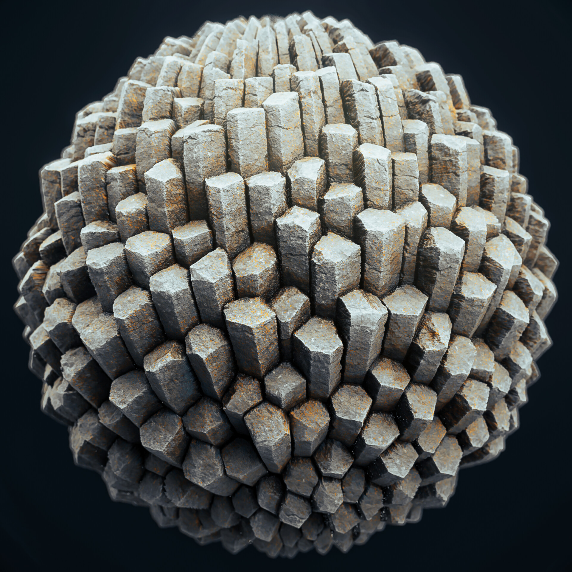 ArtStation - Columnar Basalt Material Study