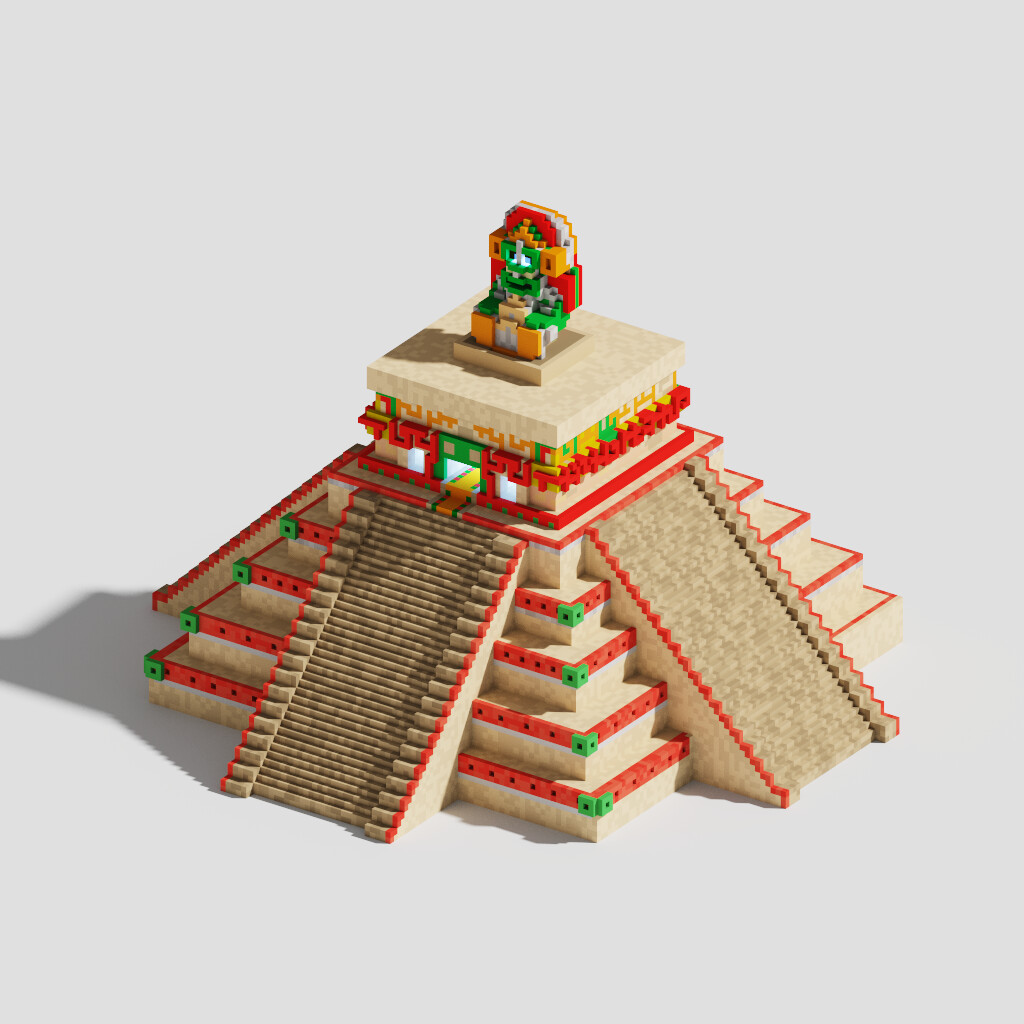 ArtStation - Voxel Mayan Temple