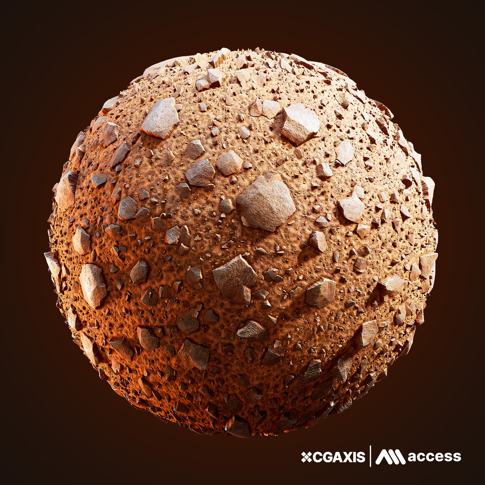 CGAxis - Martian Ground (PBR material x PBR texture)