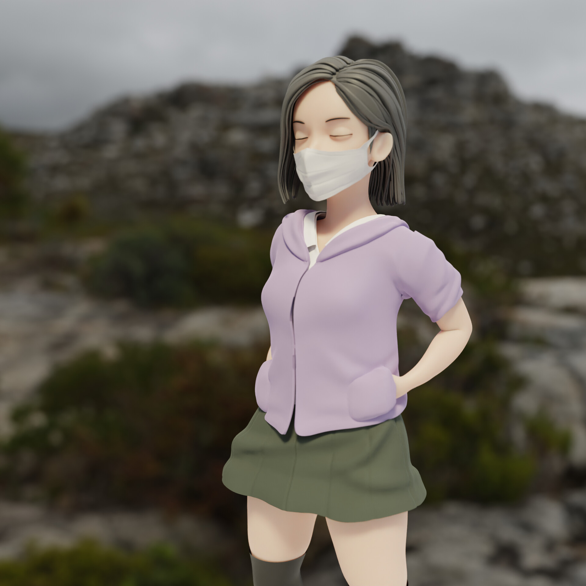 ArtStation - casual girl