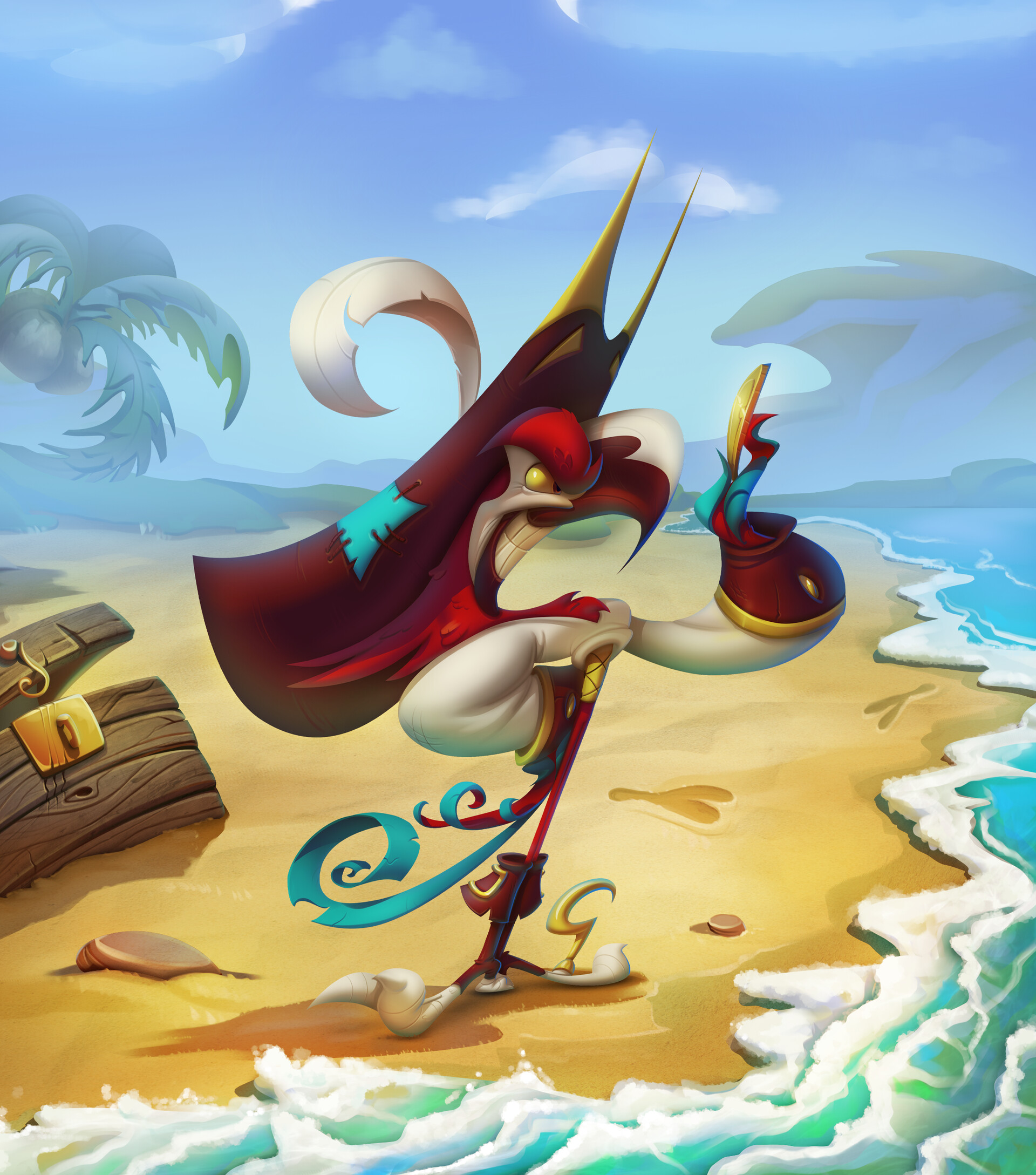 ArtStation - Samantha The Pirate Parrot