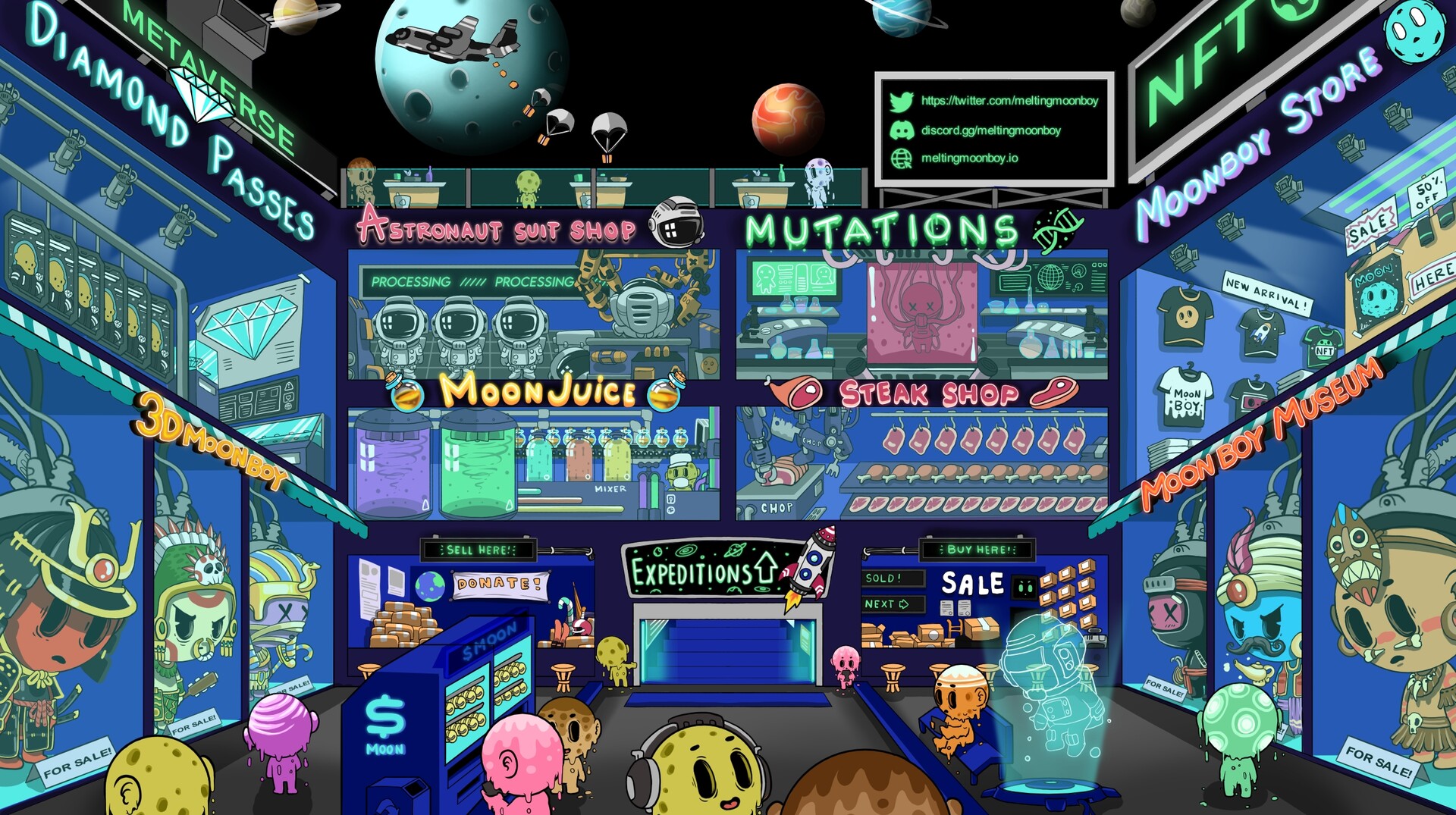 Ejii Mendoza - Melting Moonboy Nft Roadmap (Commission Art)