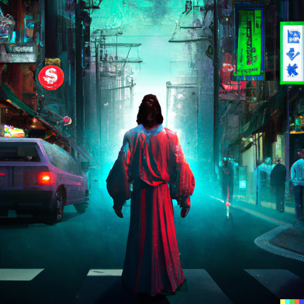 ArtStation - ART n' Peace｜Cyberpunk christ