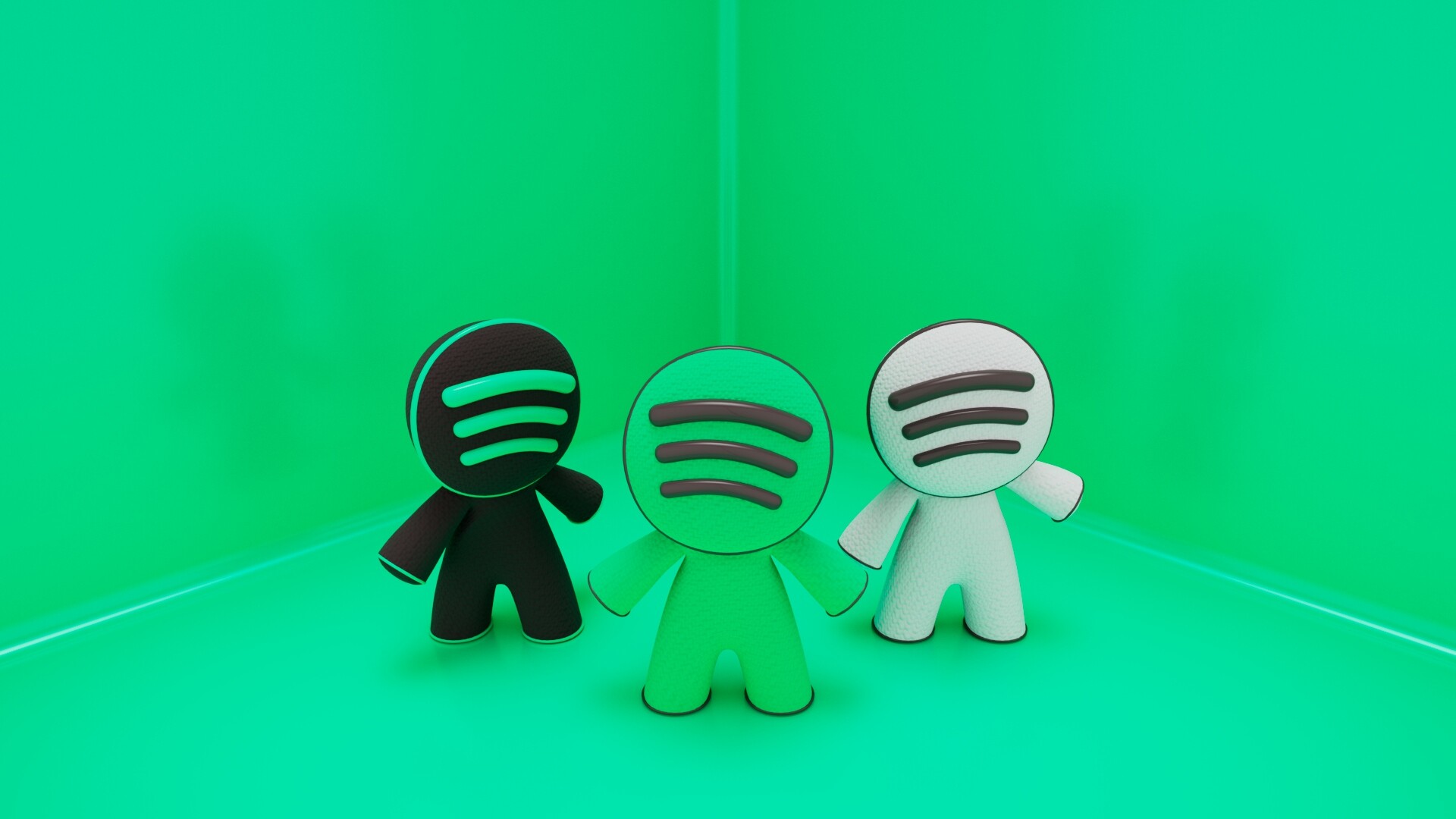 ArtStation - Spotify mascot (Spotis)