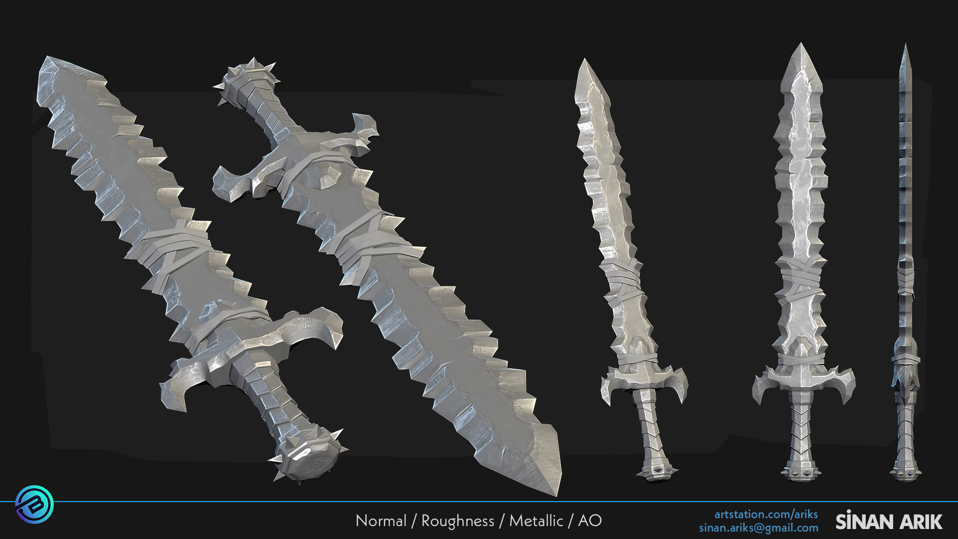 Sinan Arık - Stylized Orc Sword - 1