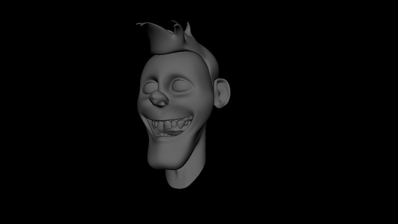 ArtStation - laughing character 3d face