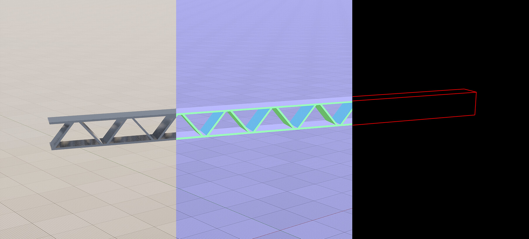 ArtStation - Procedural pixel shader 3D lattice generated on a cube mesh
