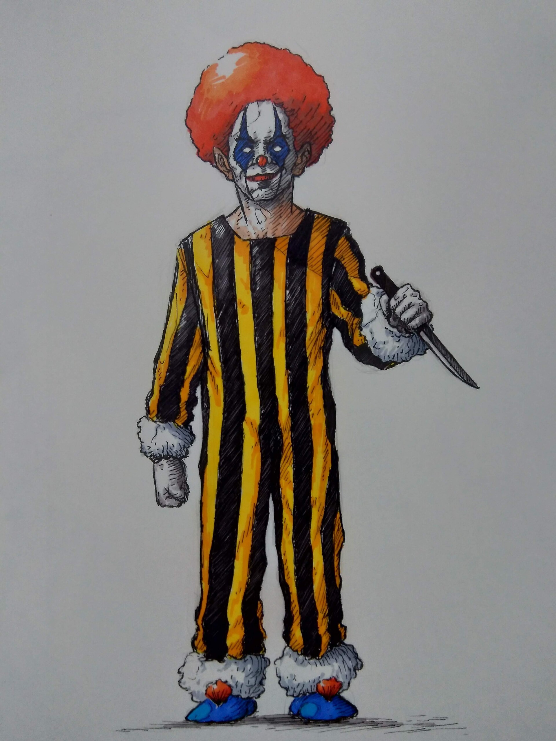 Killer Clown Drawings