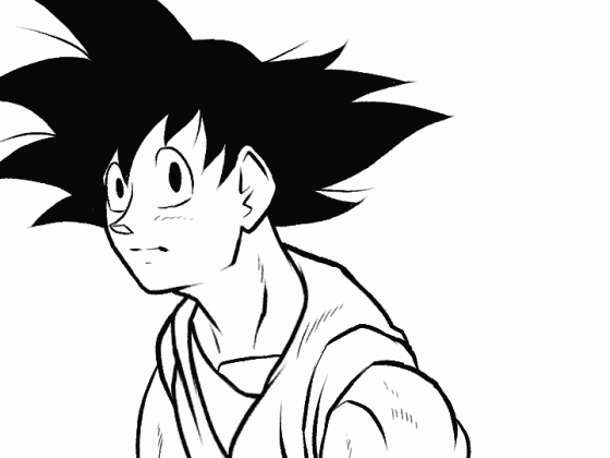 super saiyan goku coloring sheet