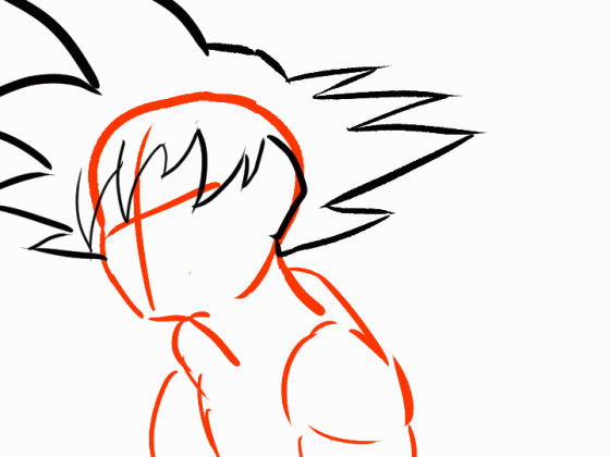how to draw goku turning super saiyan