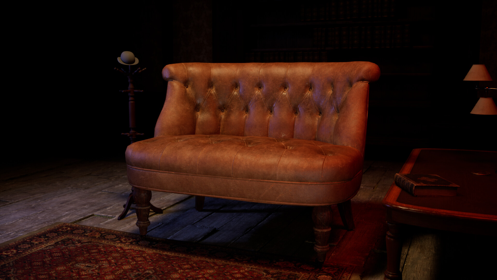 ArtStation - Vintage Chesterfield Sofa - UE5