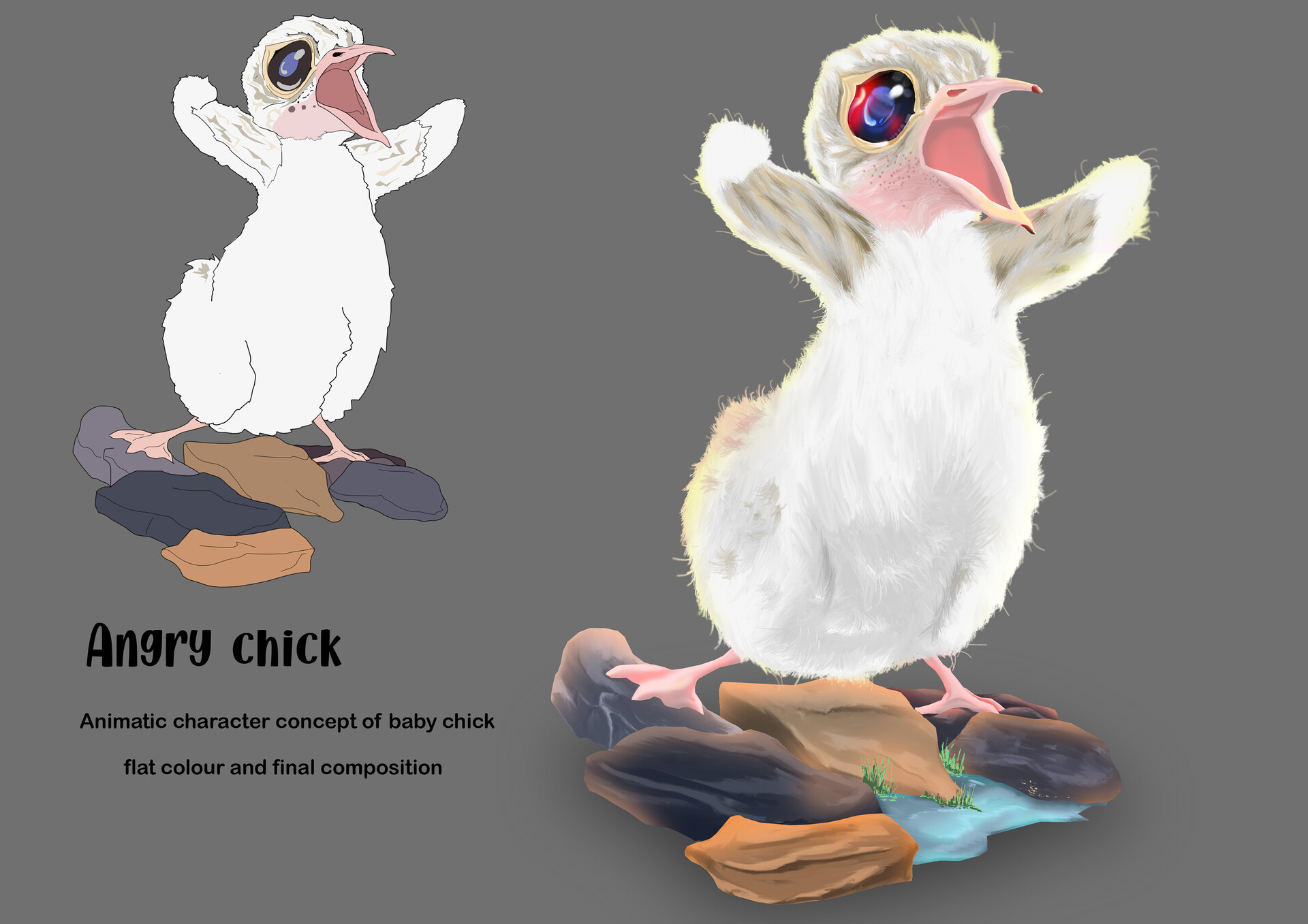 ArtStation - Angry Chick
