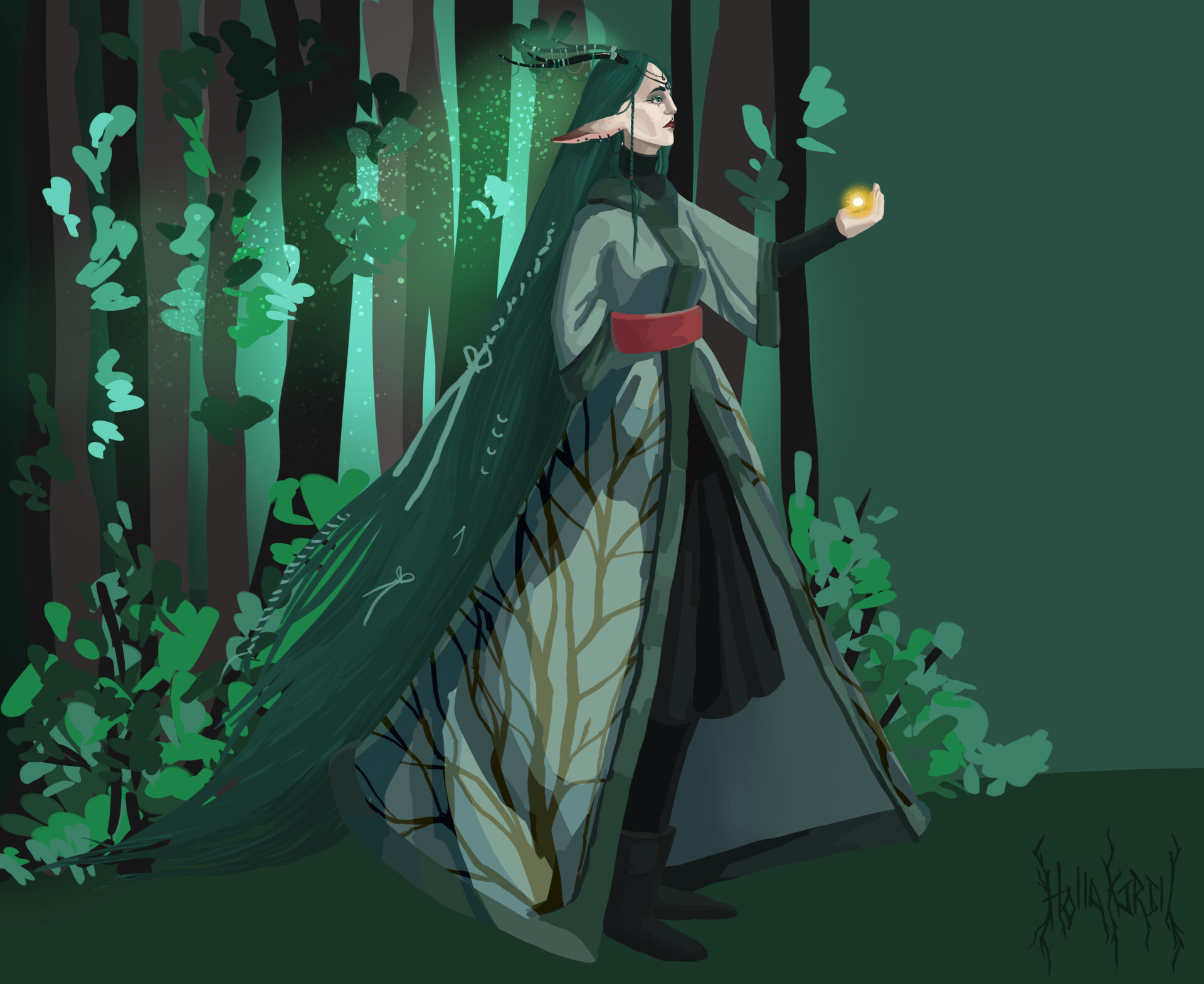 ArtStation - forest nymph