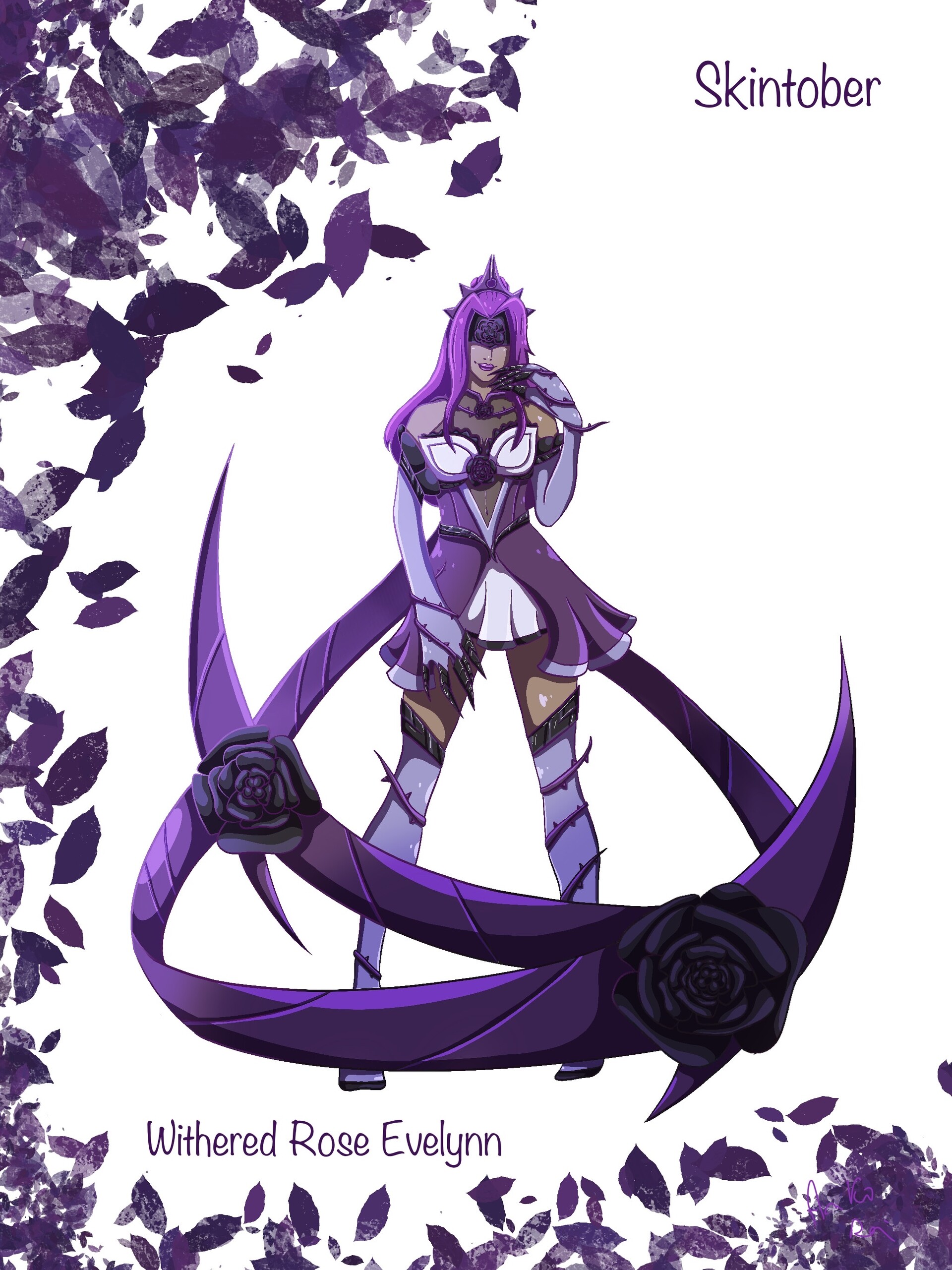 ArtStation - Skintober Day 15 - Withered Rose Evelynn