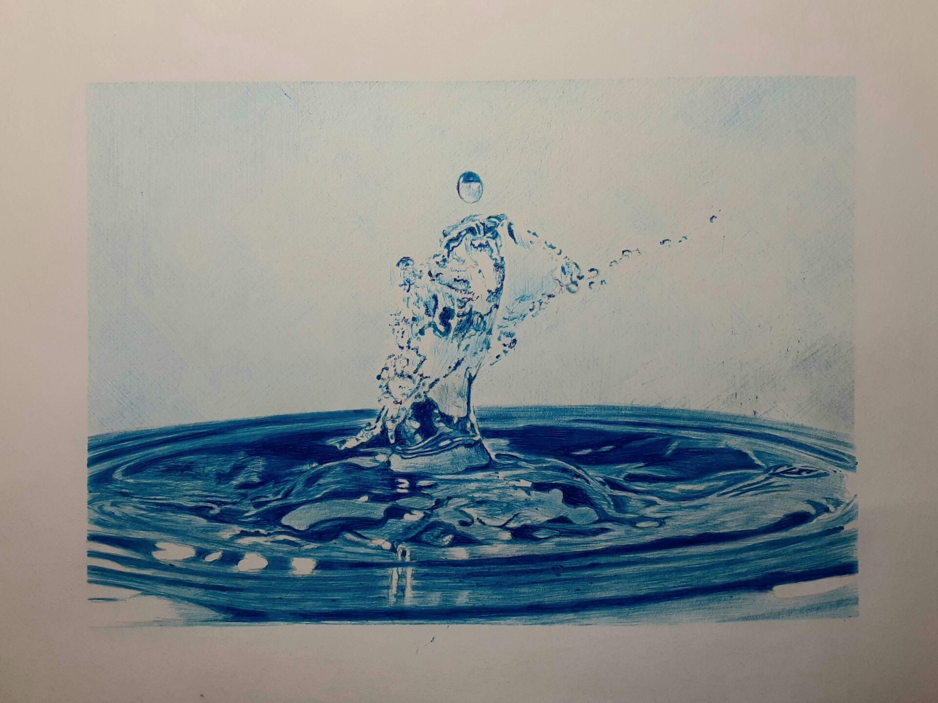 ArtStation - Ballpoint pen of a water drip