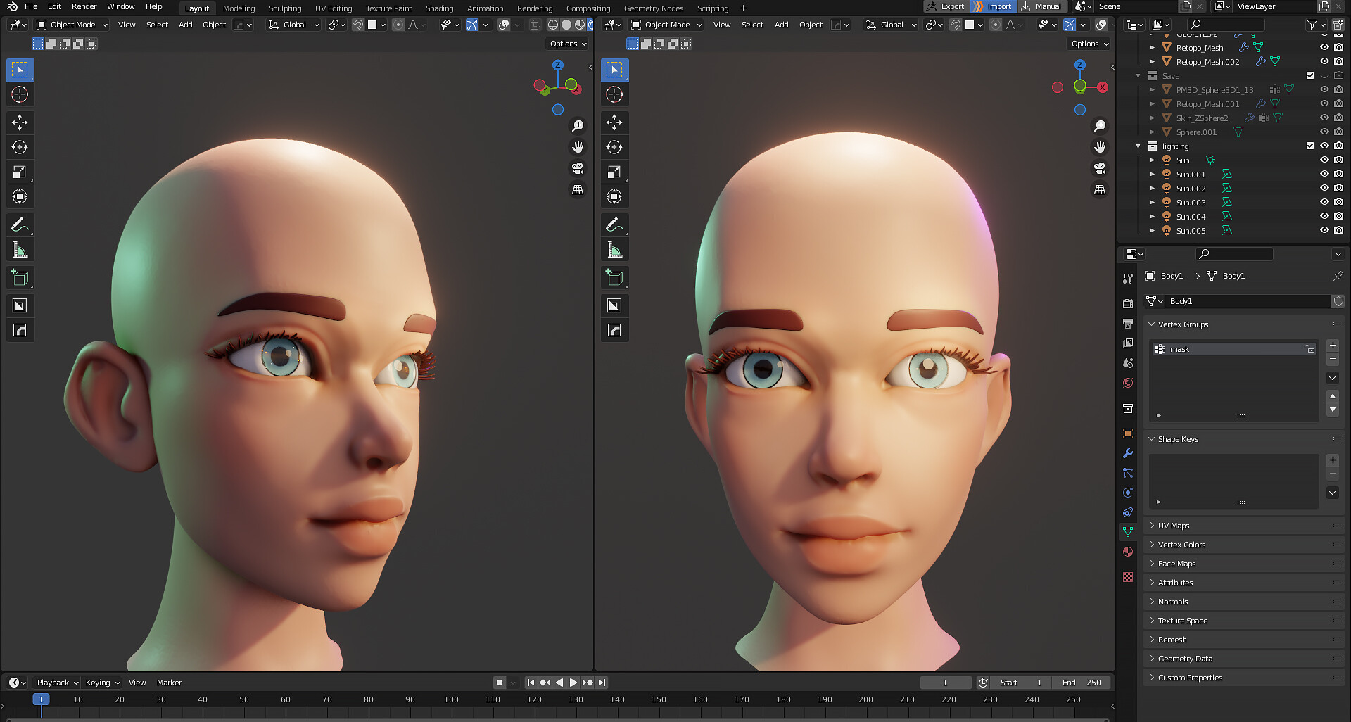 Phong Ly - Head Sculpting in ZBrush
