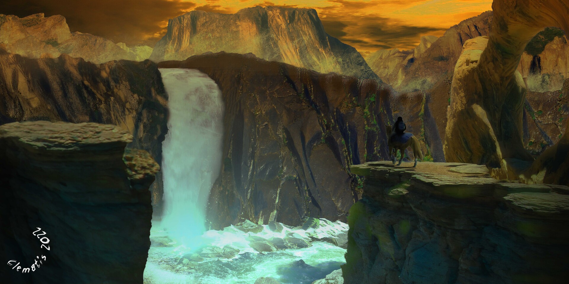 ArtStation - The waterfall