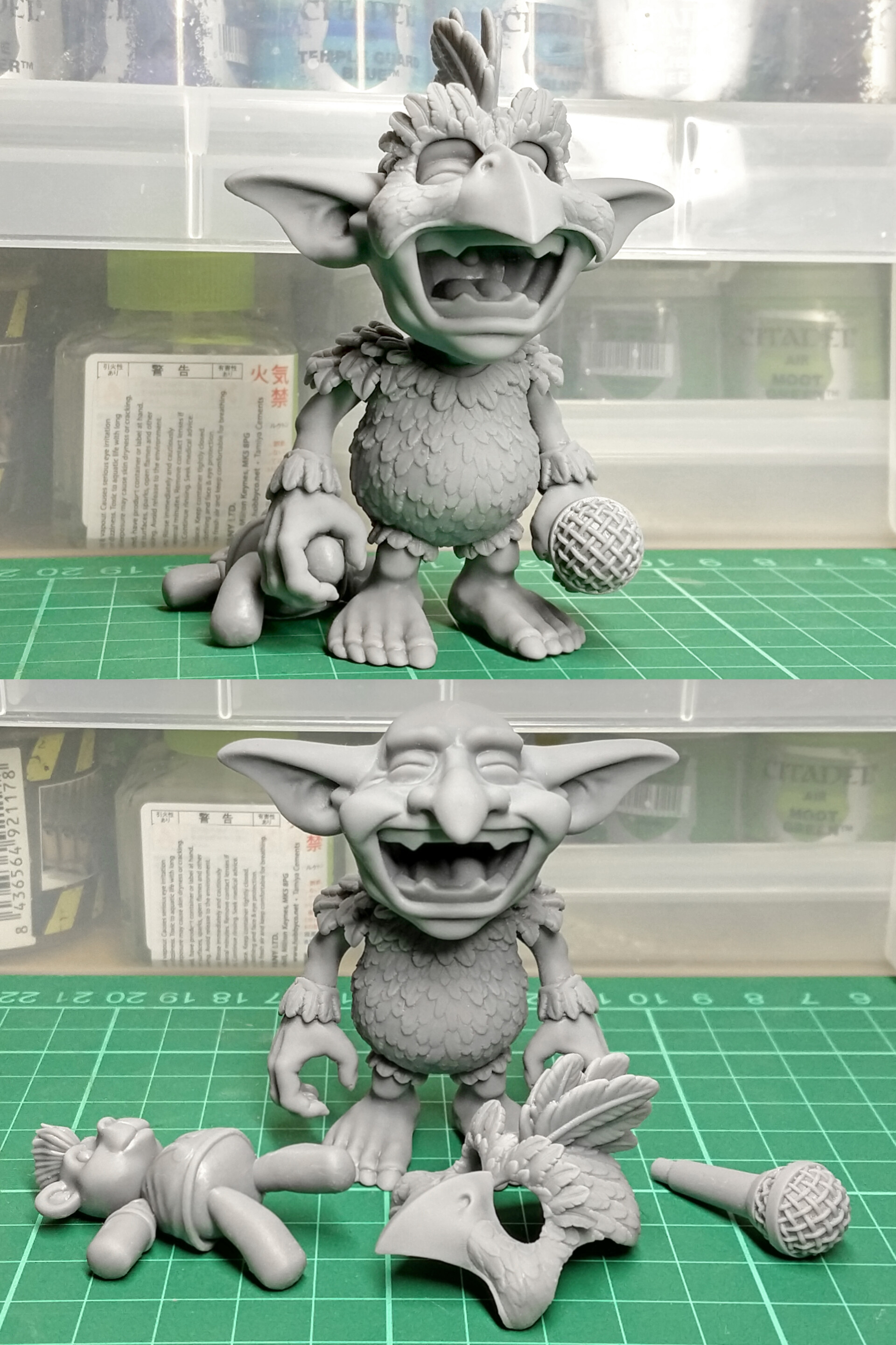 ArtStation - Happy Goblin Singer Print 01