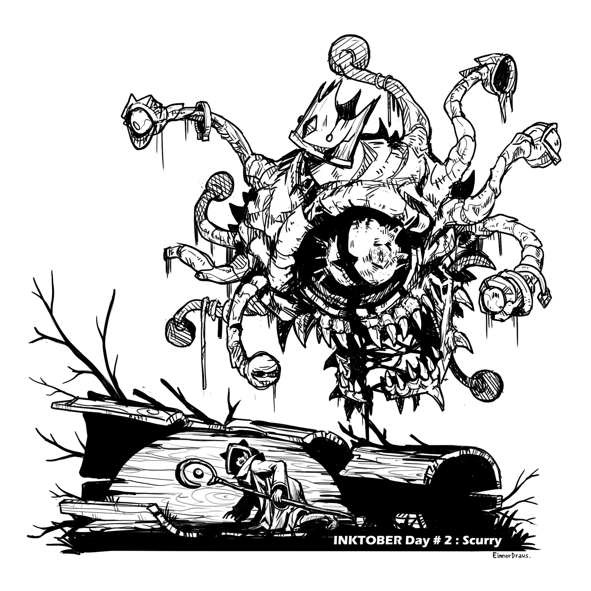 ArtStation - Inktober 2022 - Day 2 Scurry