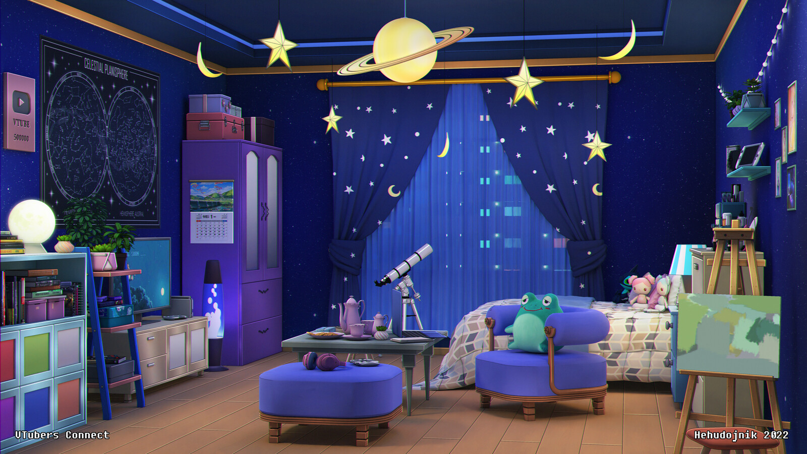 Hehudojnik - VTubers Connect backgrounds