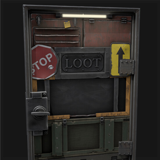 ArtStation - Loot Lord Armoured Door - Rust skin