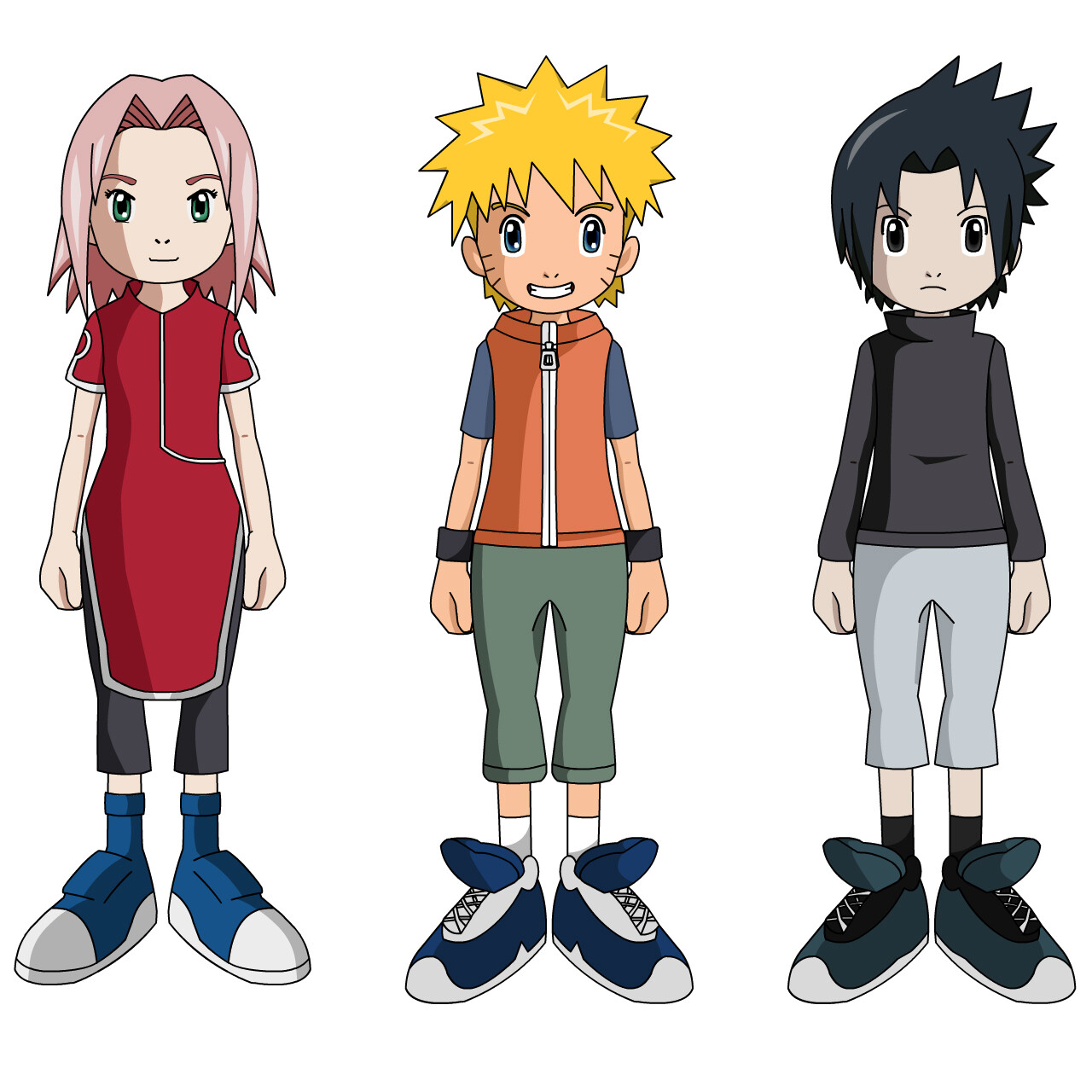 ArtStation - Naruto X Digimon Tamers