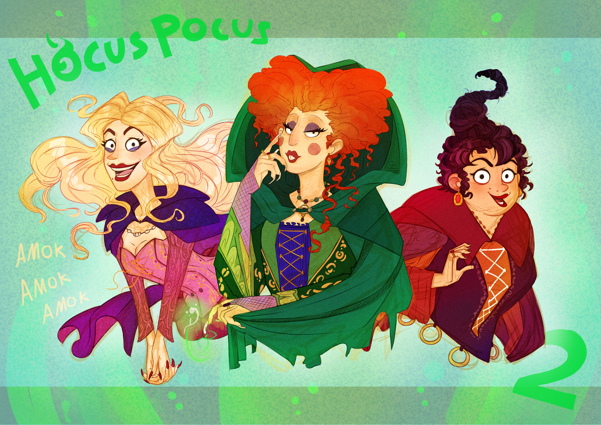 Hocus Pocus - Sanderson Sisters by Thais Freire Sanchez : r/ImaginaryWitches