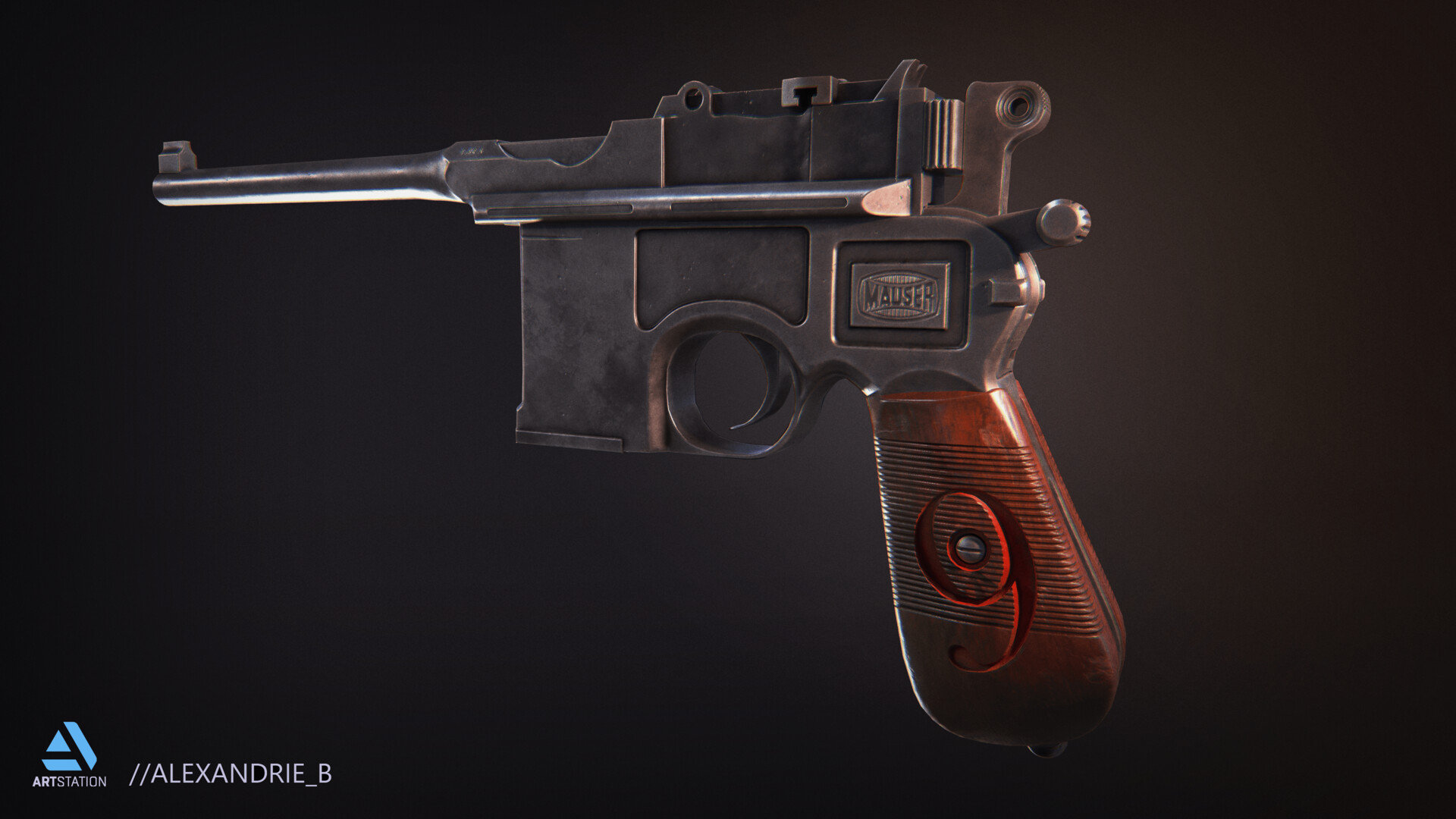 ArtStation - Mauser C96 Pistol